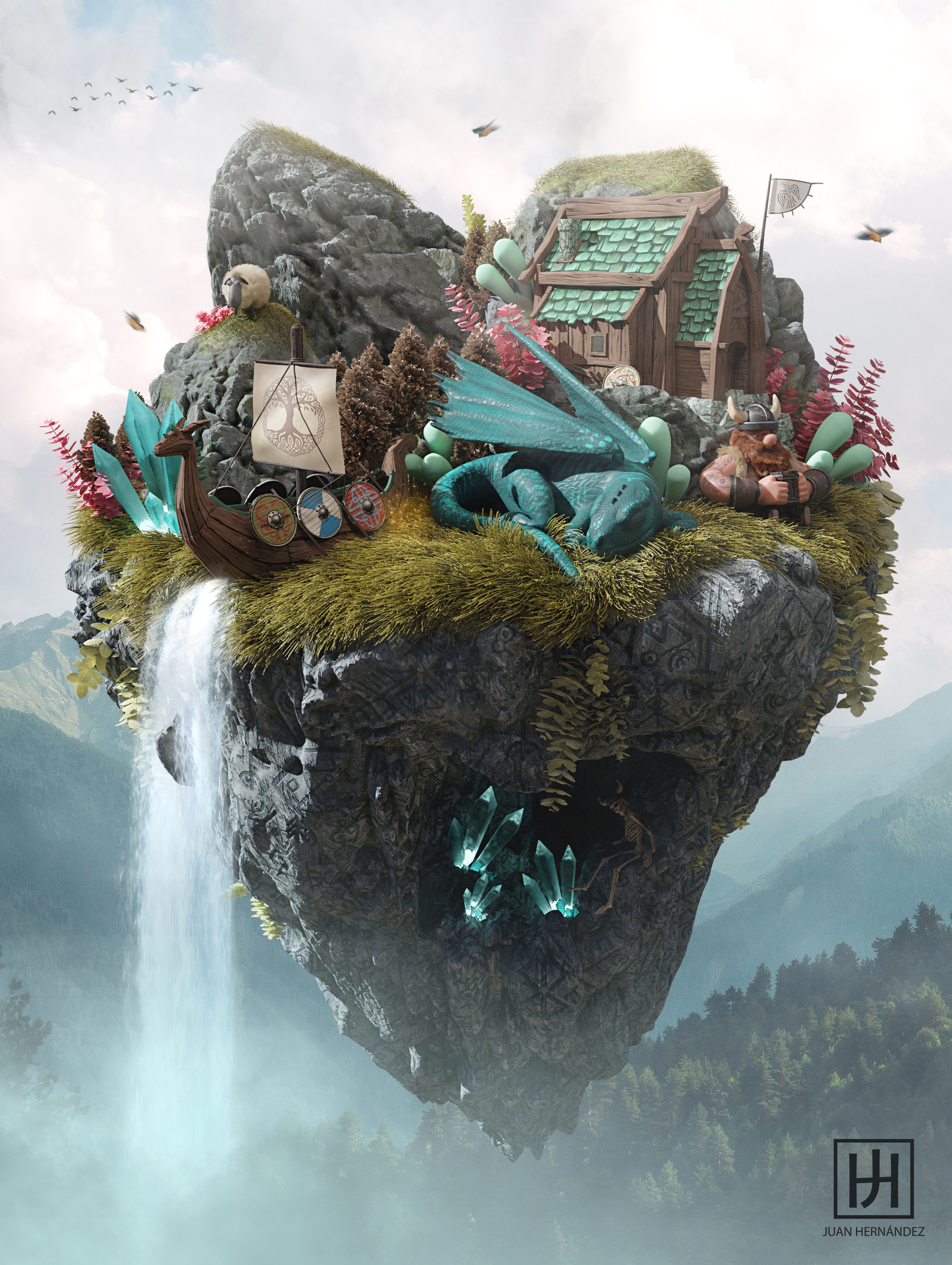 ArtStation - Floating Island