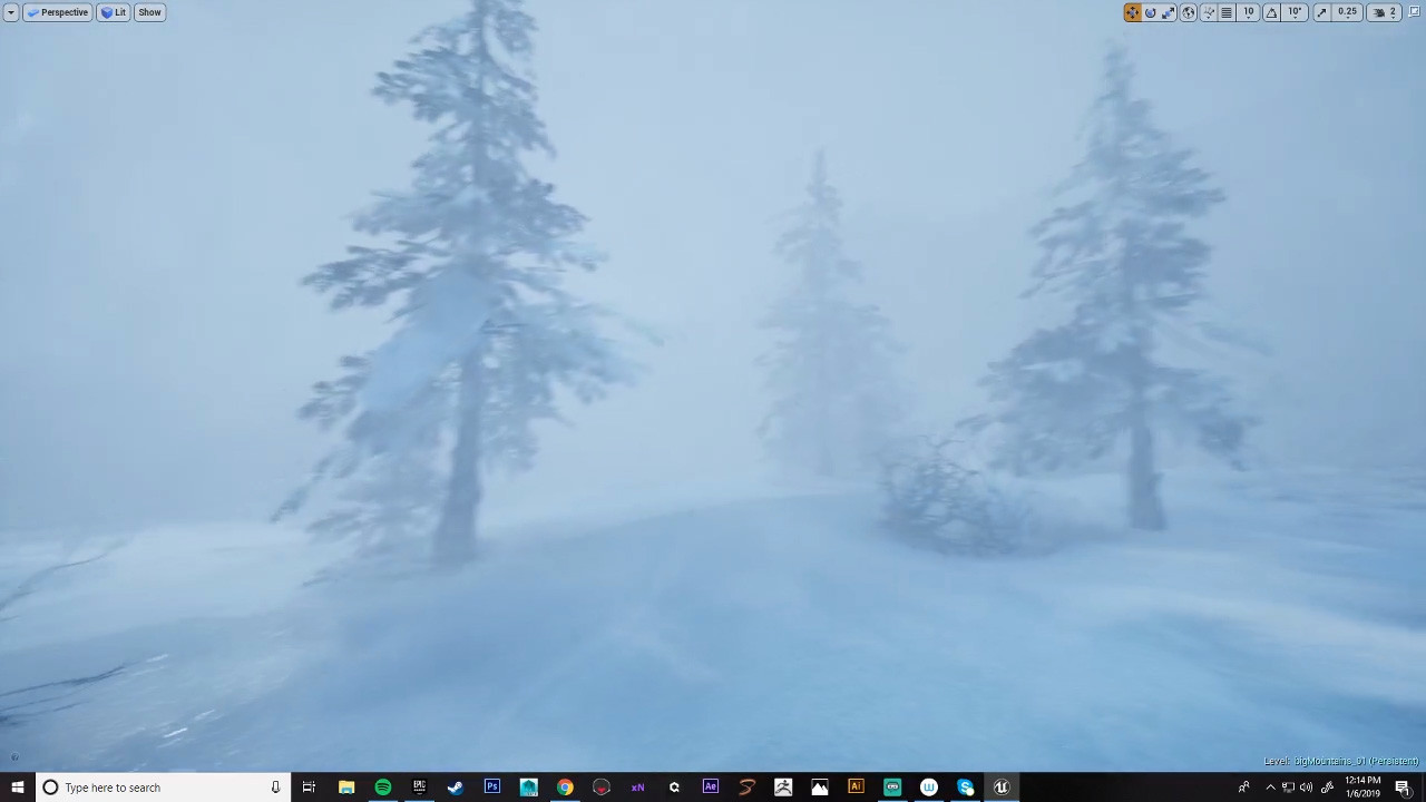 Tyler Smith - UE4 Ambient VFX Study 04: Blizzard