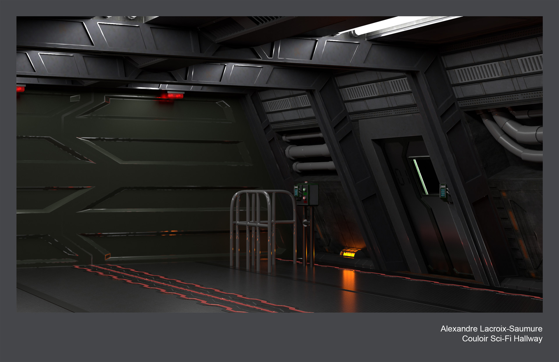 ArtStation - Sci-Fi Hallway