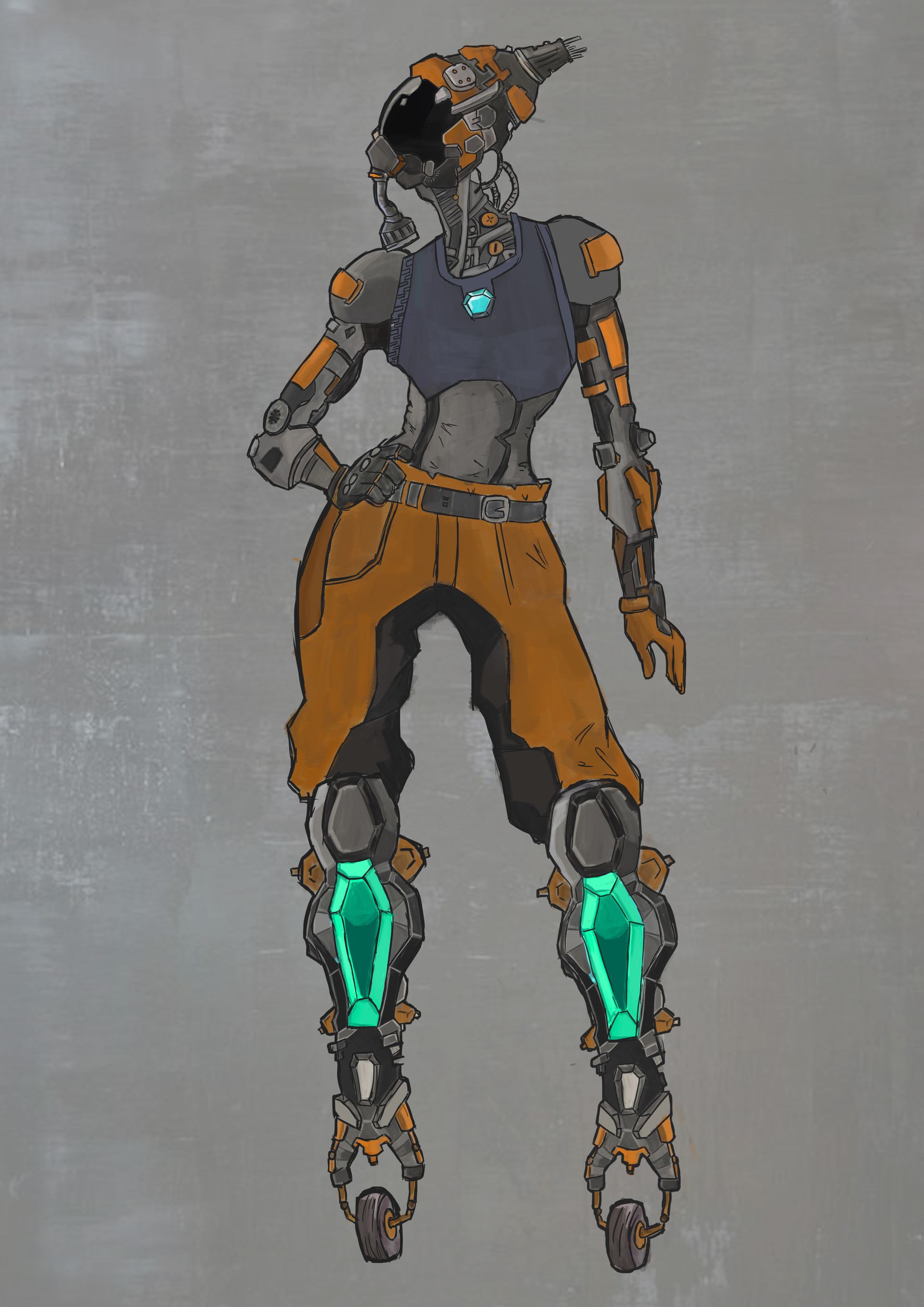 ArtStation - cyborg lady