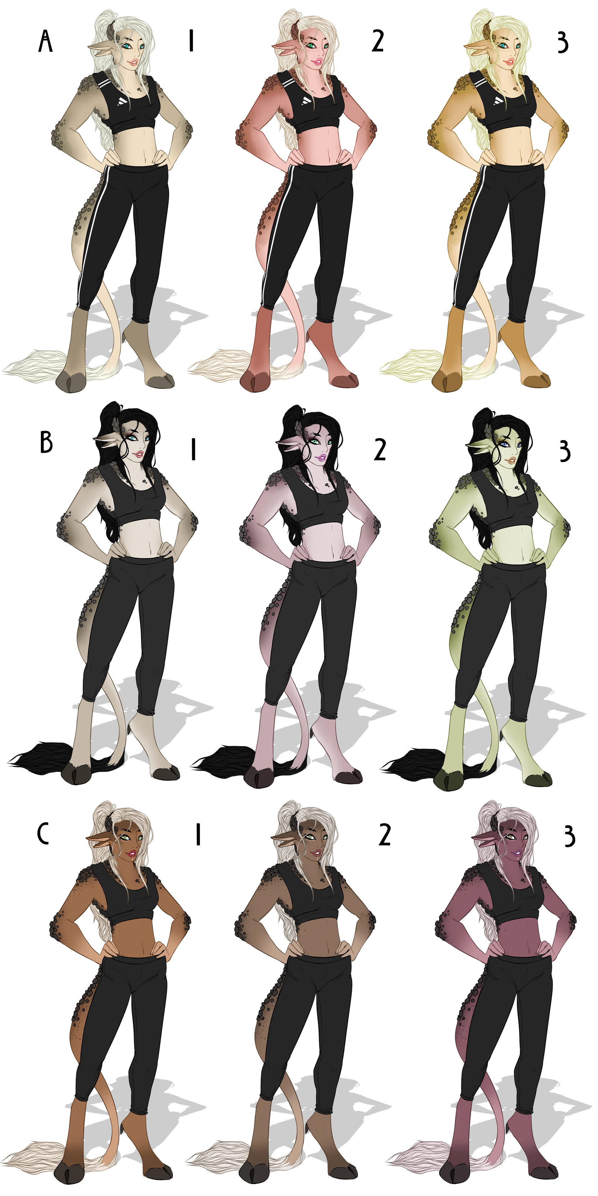 Felix Watling - Huldra character colours and concept