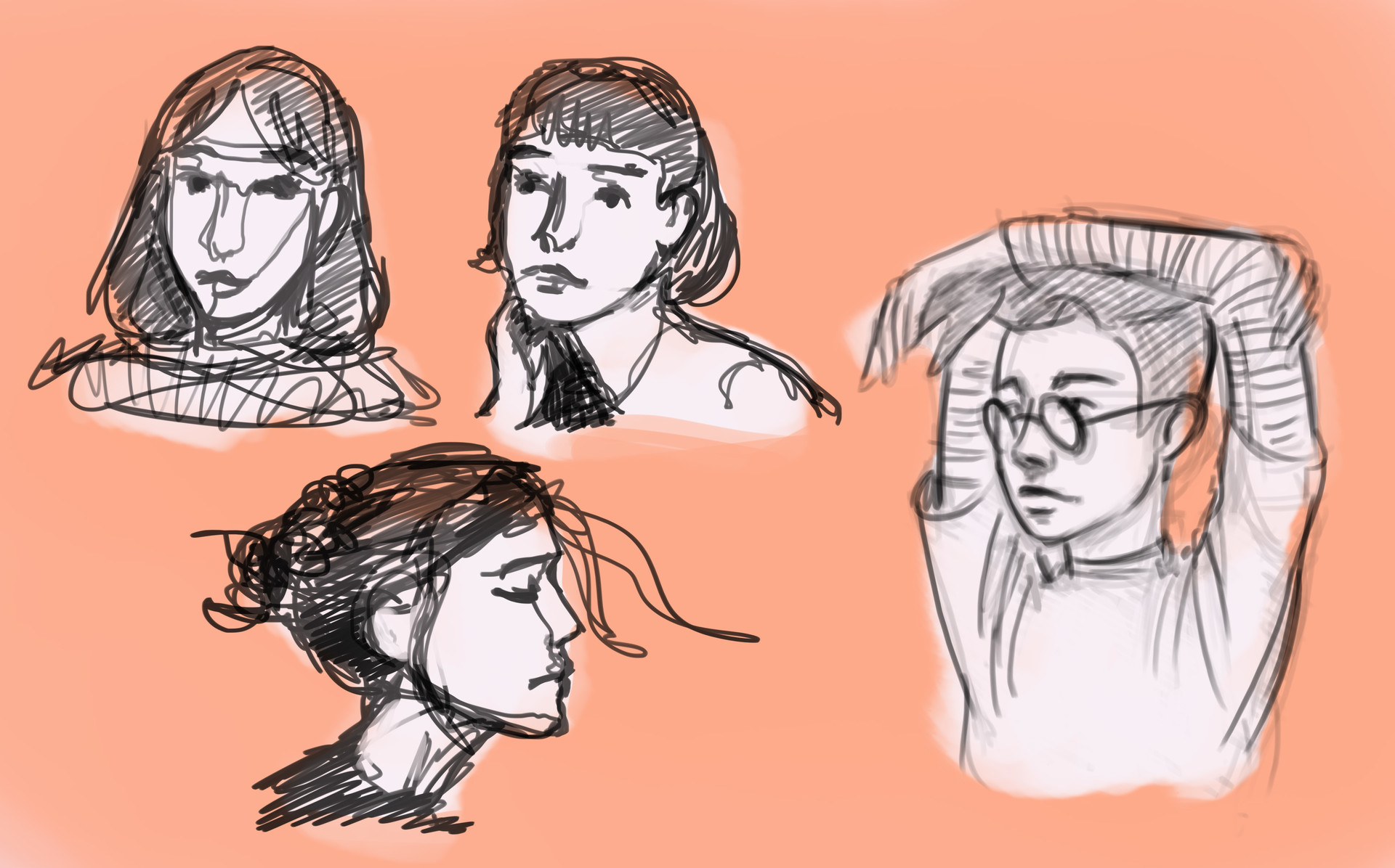 ArtStation - Sketch red mood