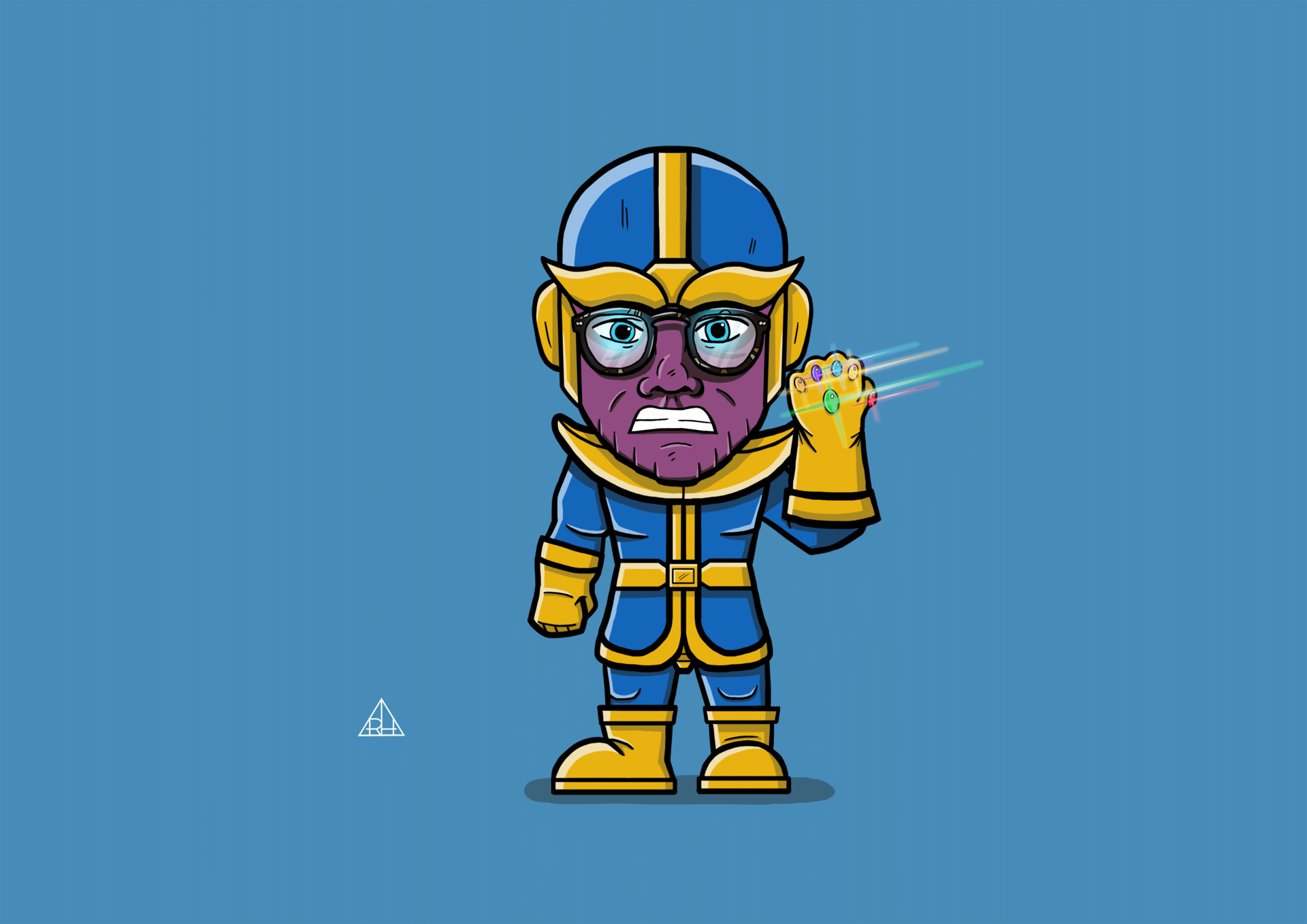 how to draw chibi thanos infinity war