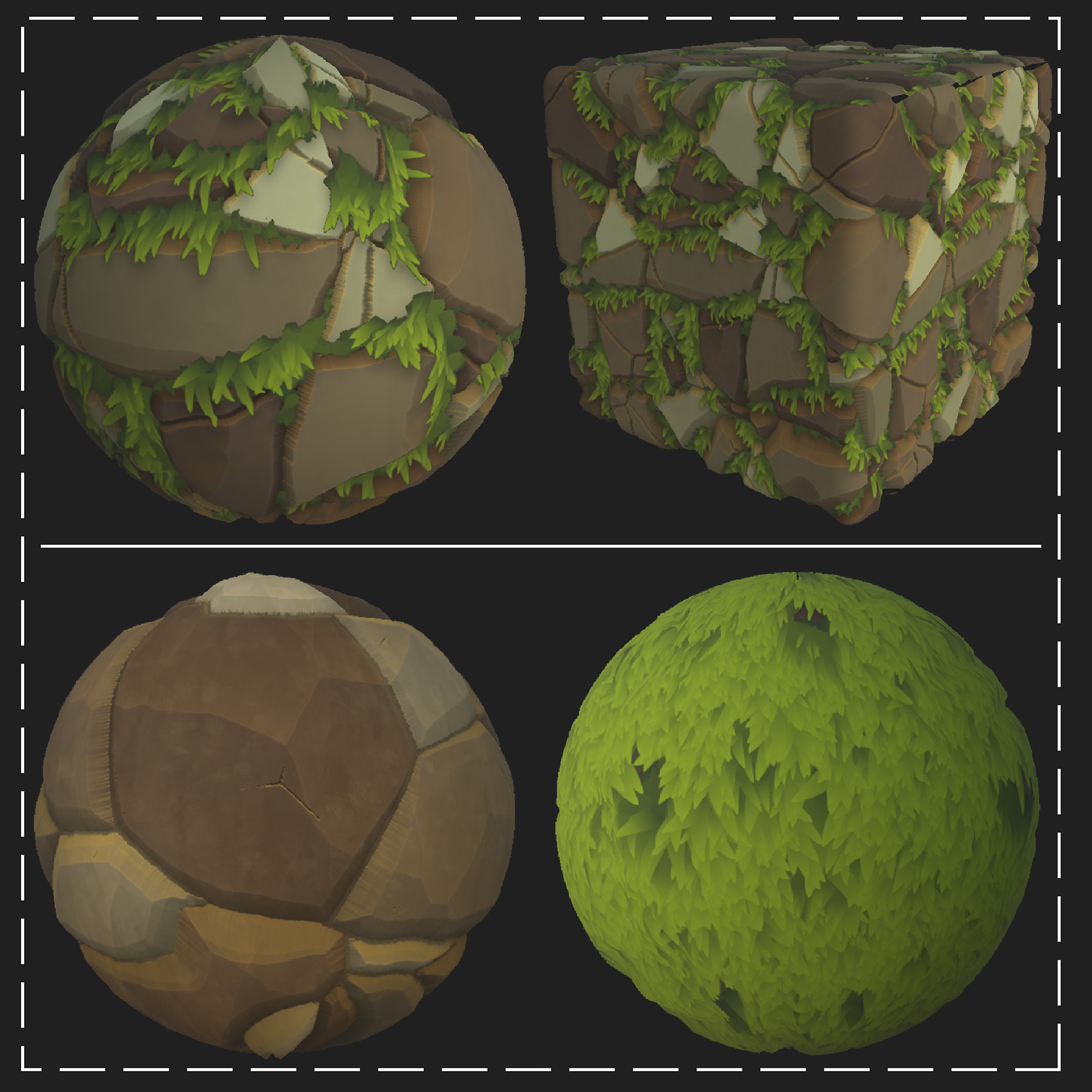 Clara Mahé - Rock and Grass Texture