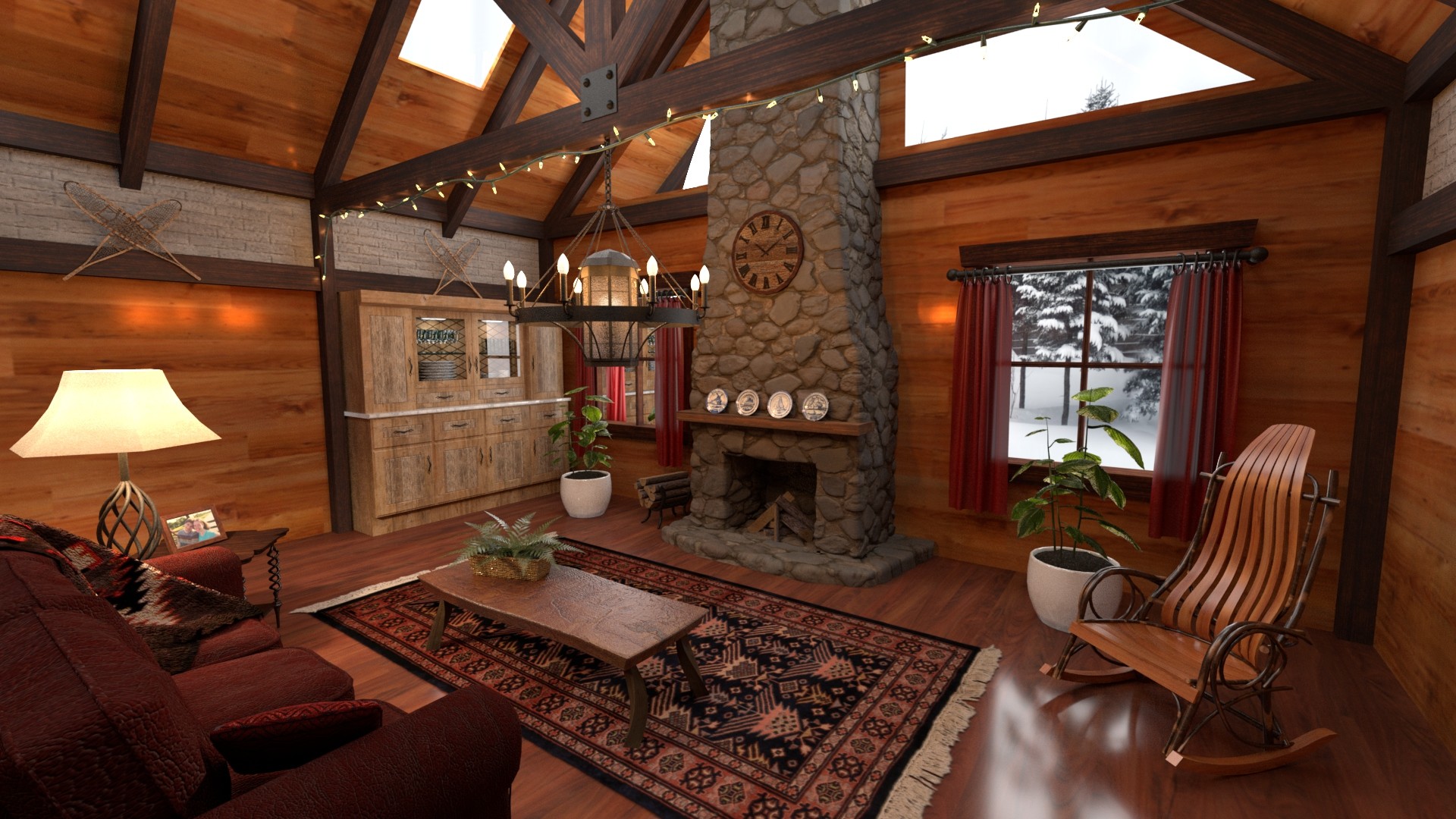 ArtStation - Snowy Cabin Room