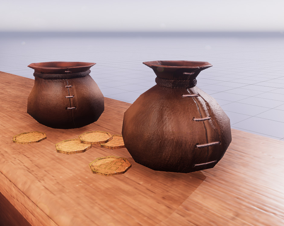 ArtStation - Texture of bags of money