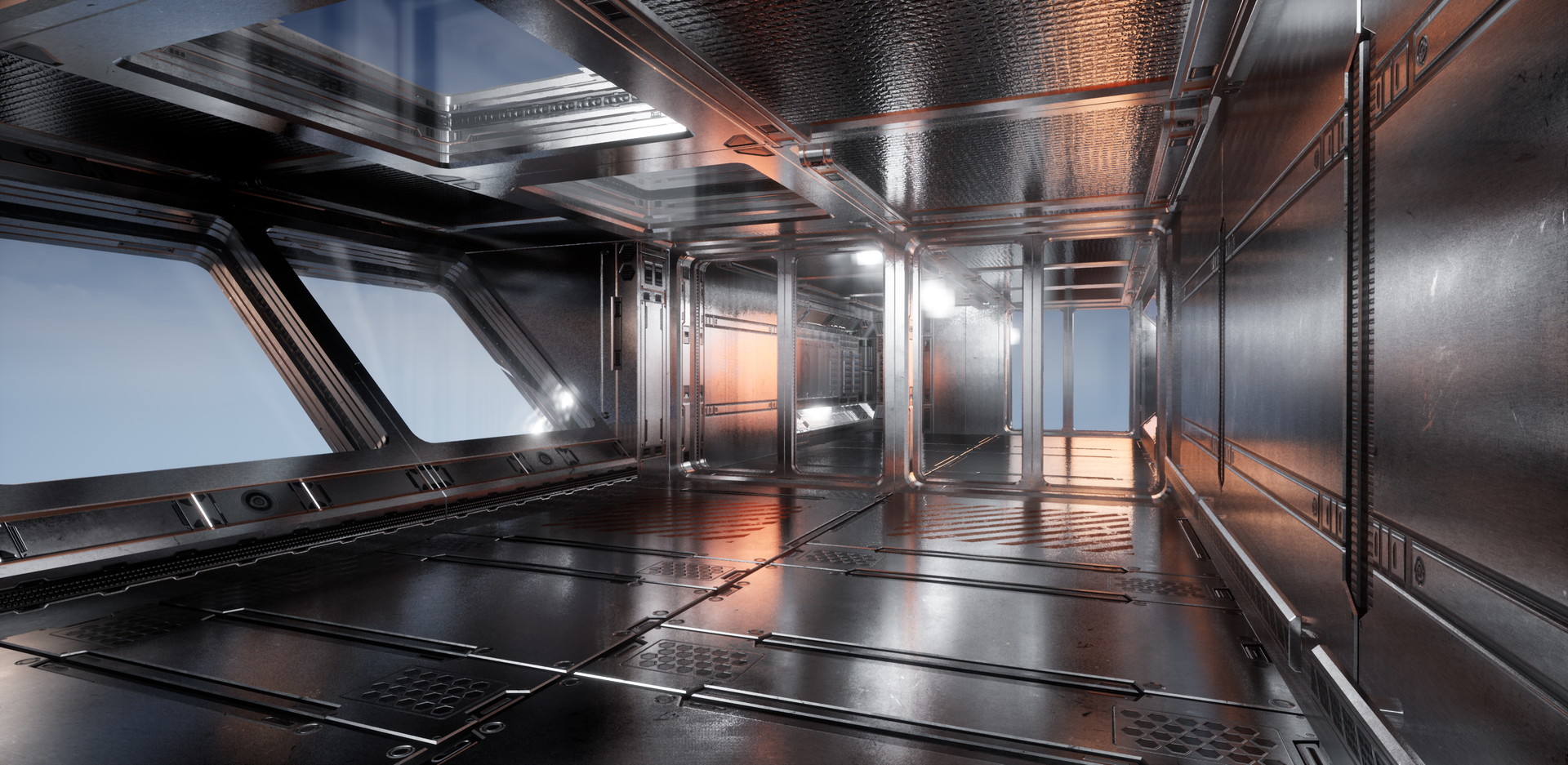 ArtStation - Modular Sci-Fi Environment: Advanced Hallways