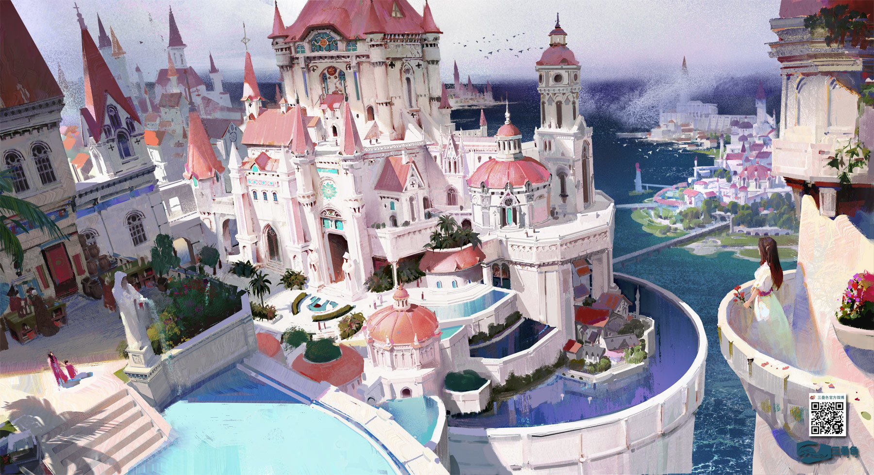 学生作品 by 三叠色 Size : r/ImaginaryCastles