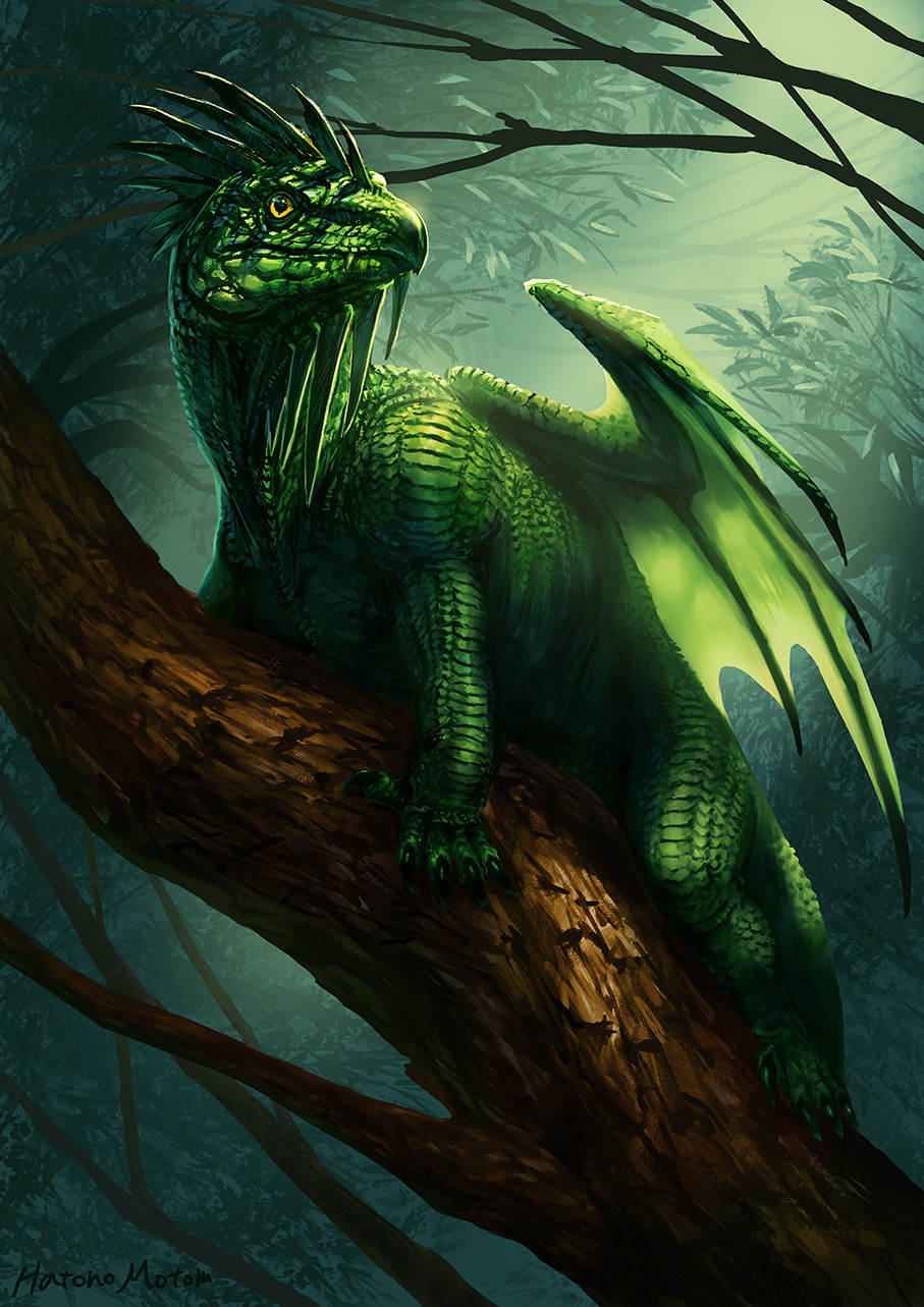 ArtStation - Flying forest lizard