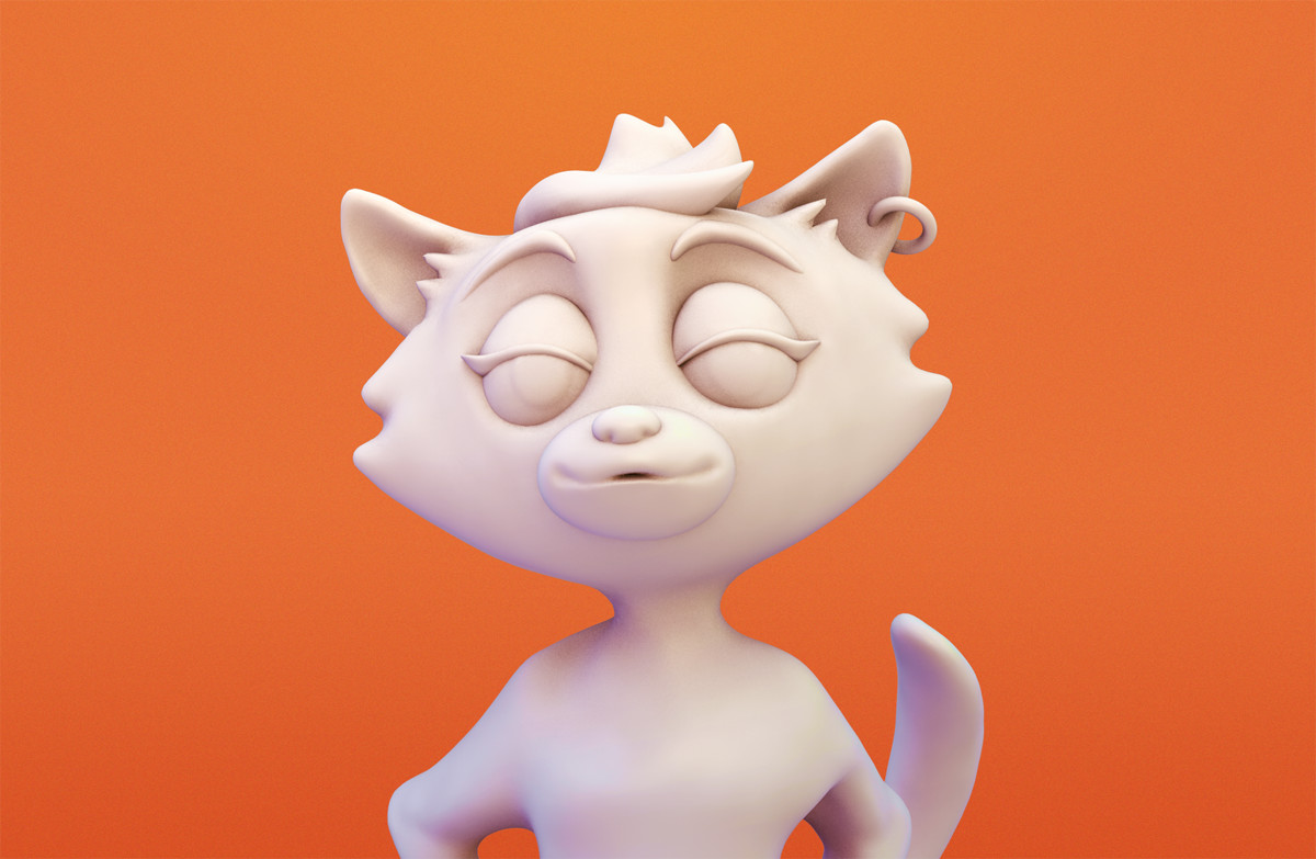 ArtStation - Ruby The Cat - sculpt