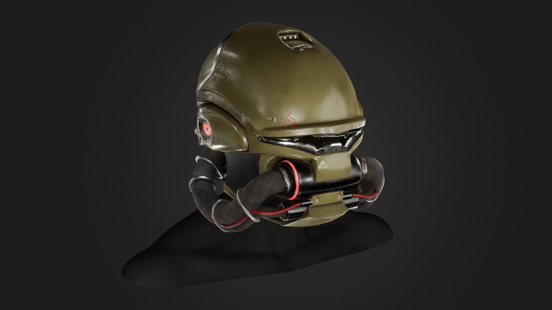 Bert Plasschaert - Doom 3 UAC Marine helmet remake