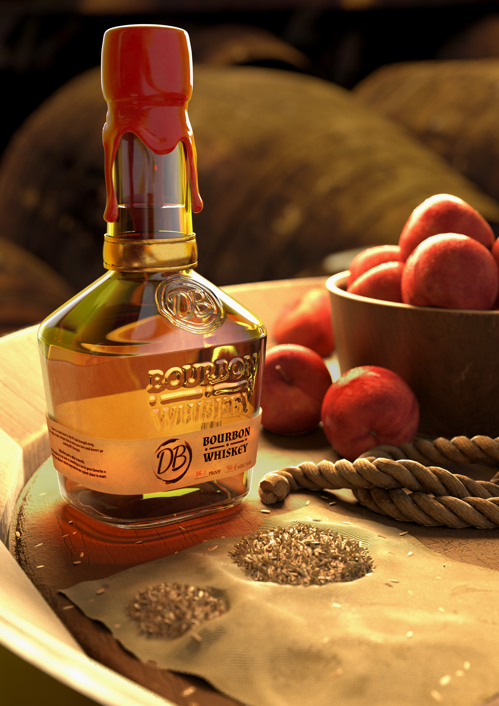 ArtStation - Small Bottle Render Test - WIP