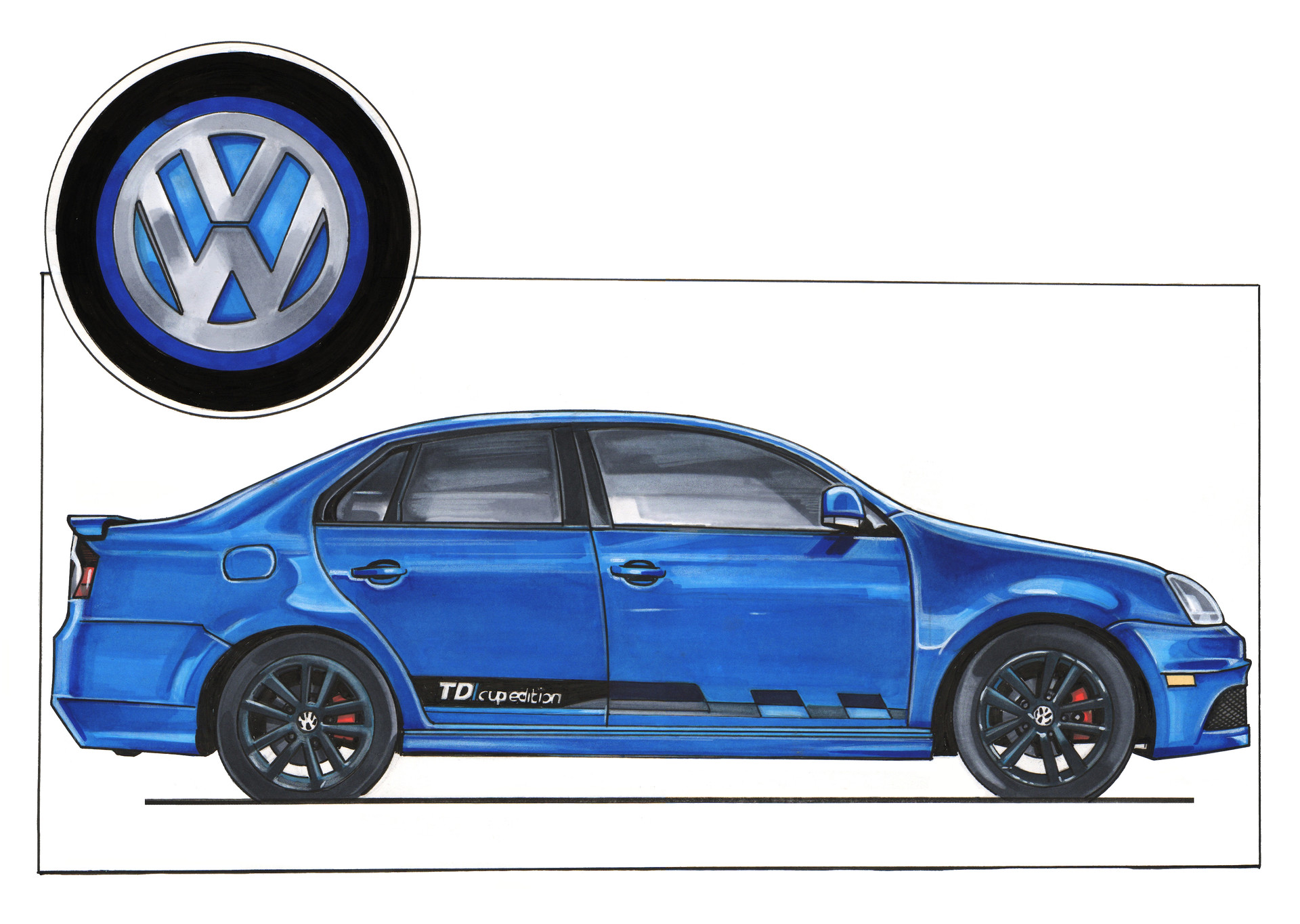 ArtStation - VW Jetta TDI Cup Edition - Commission