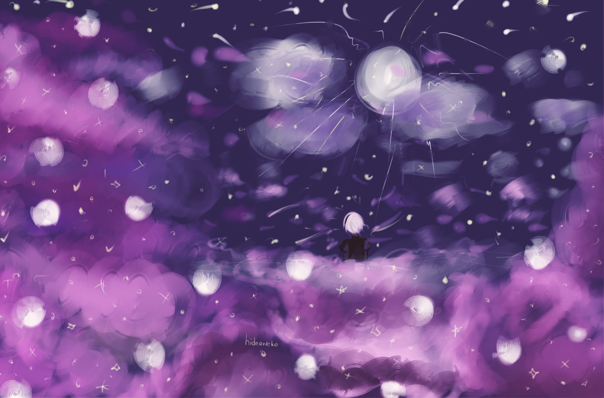 ArtStation - night sakura