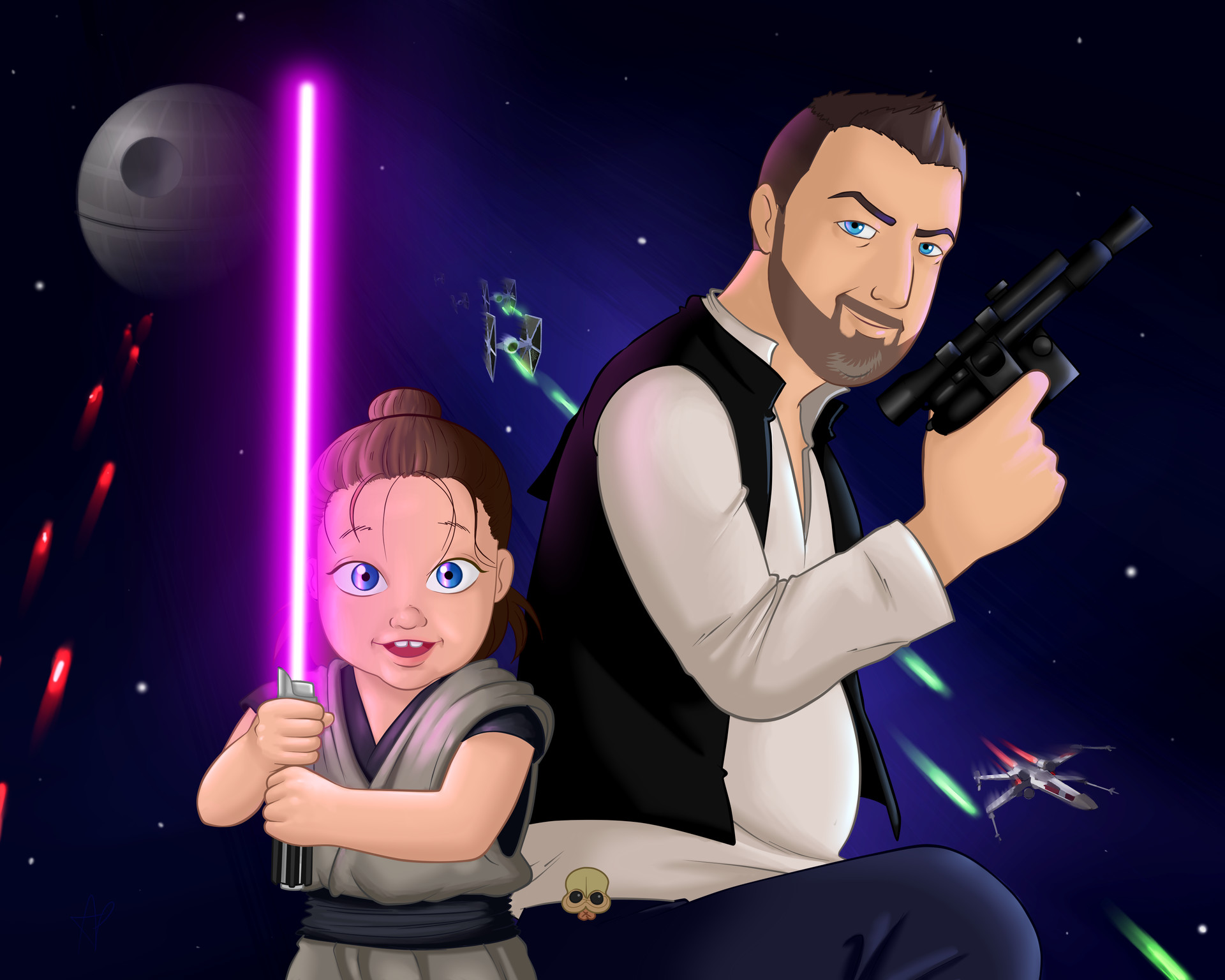 ArtStation - Disney Custom Star Wars Portrait