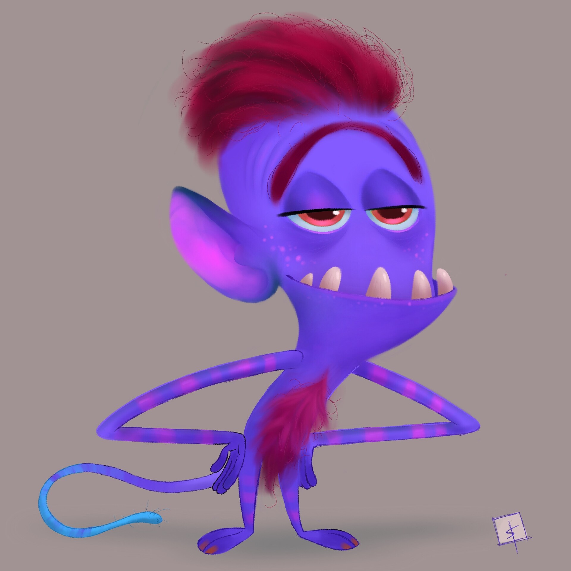 ArtStation - Purple monster
