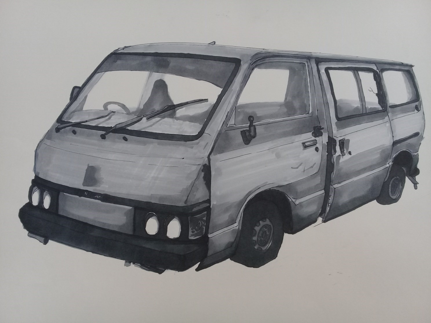 ArtStation - Marker render (greyscale)