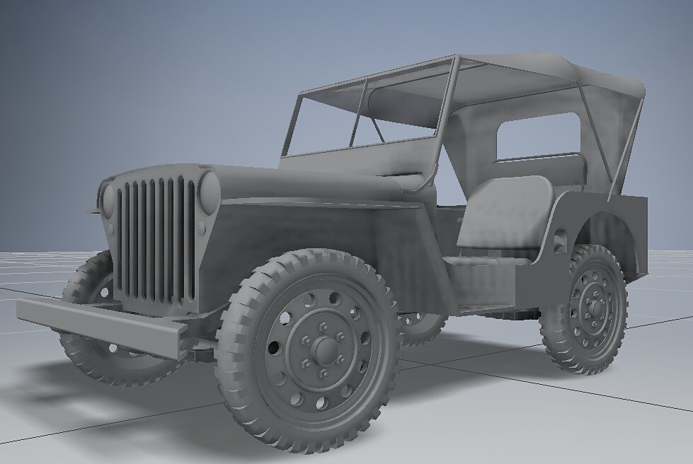 ArtStation - Vintage jeep