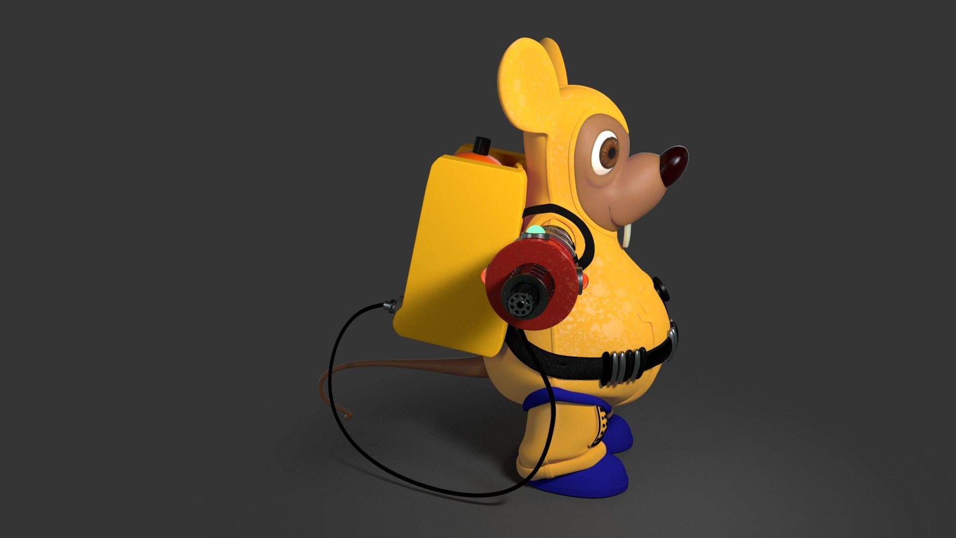 Kelly Yong - Rat Model - Rendering 01