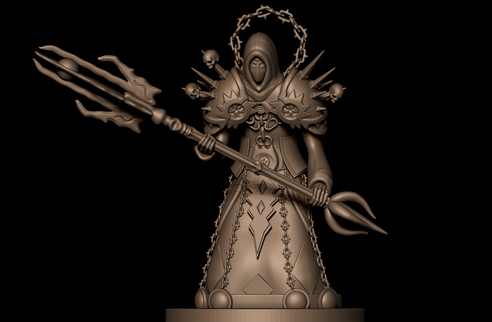 ArtStation - Fan art Undead Warlock Figure