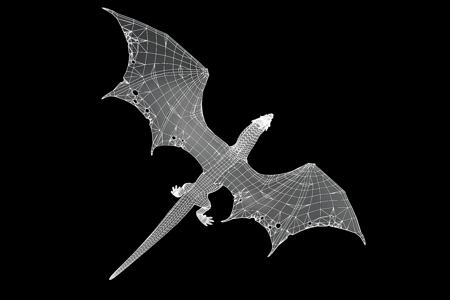 Evgeniy (Extruder) Pyrch - Dragon for KalqueLord ‏Retopology