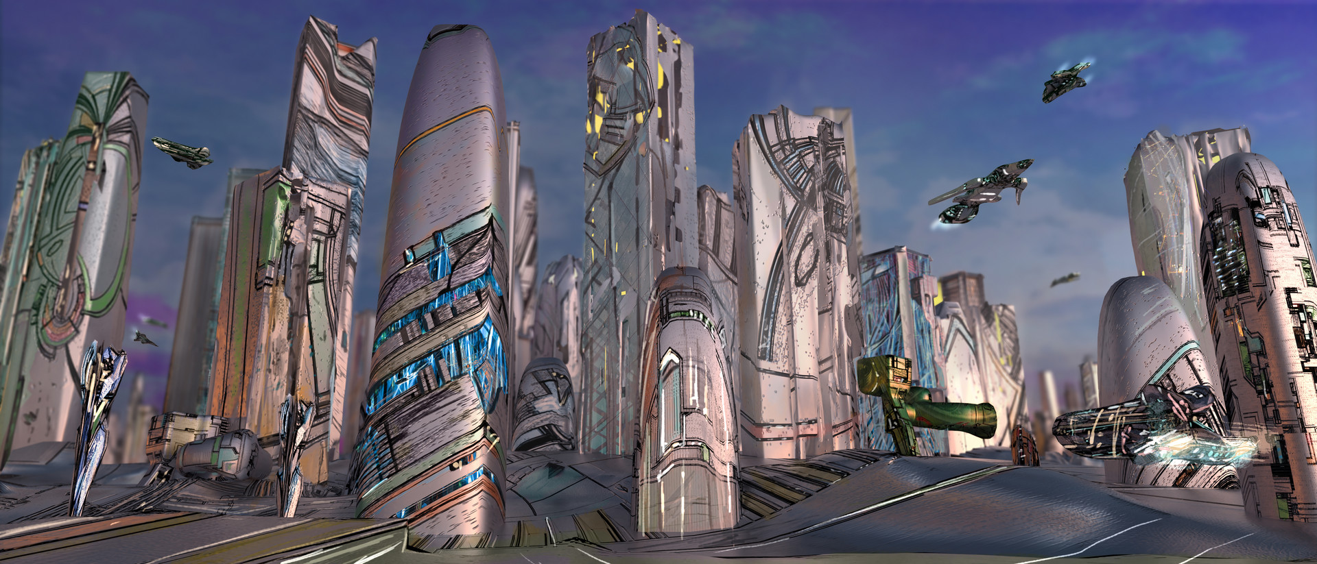 ArtStation - Planet city