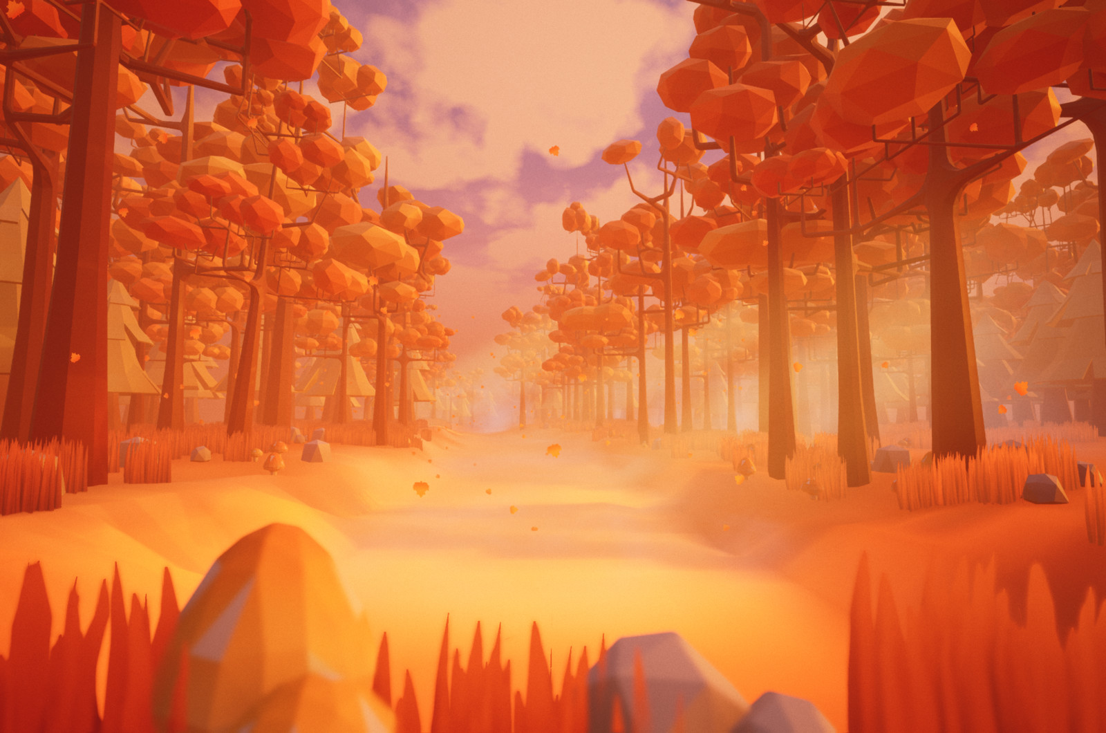 ReSteel - LowPoly Forest Path