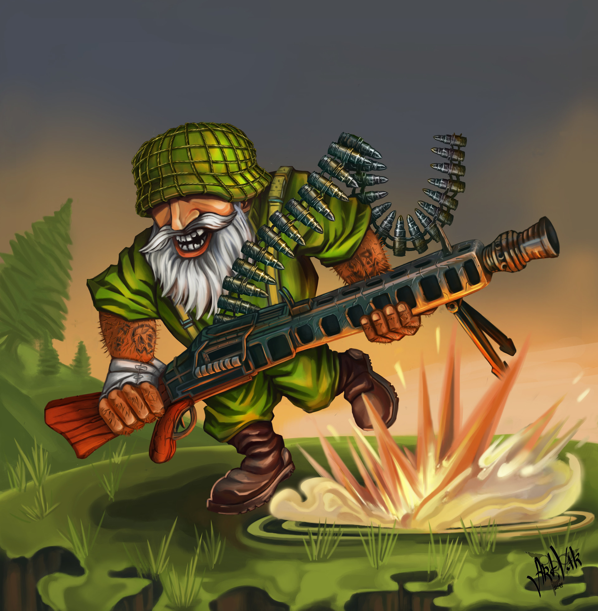 ArtStation - old warrior- creation for the game