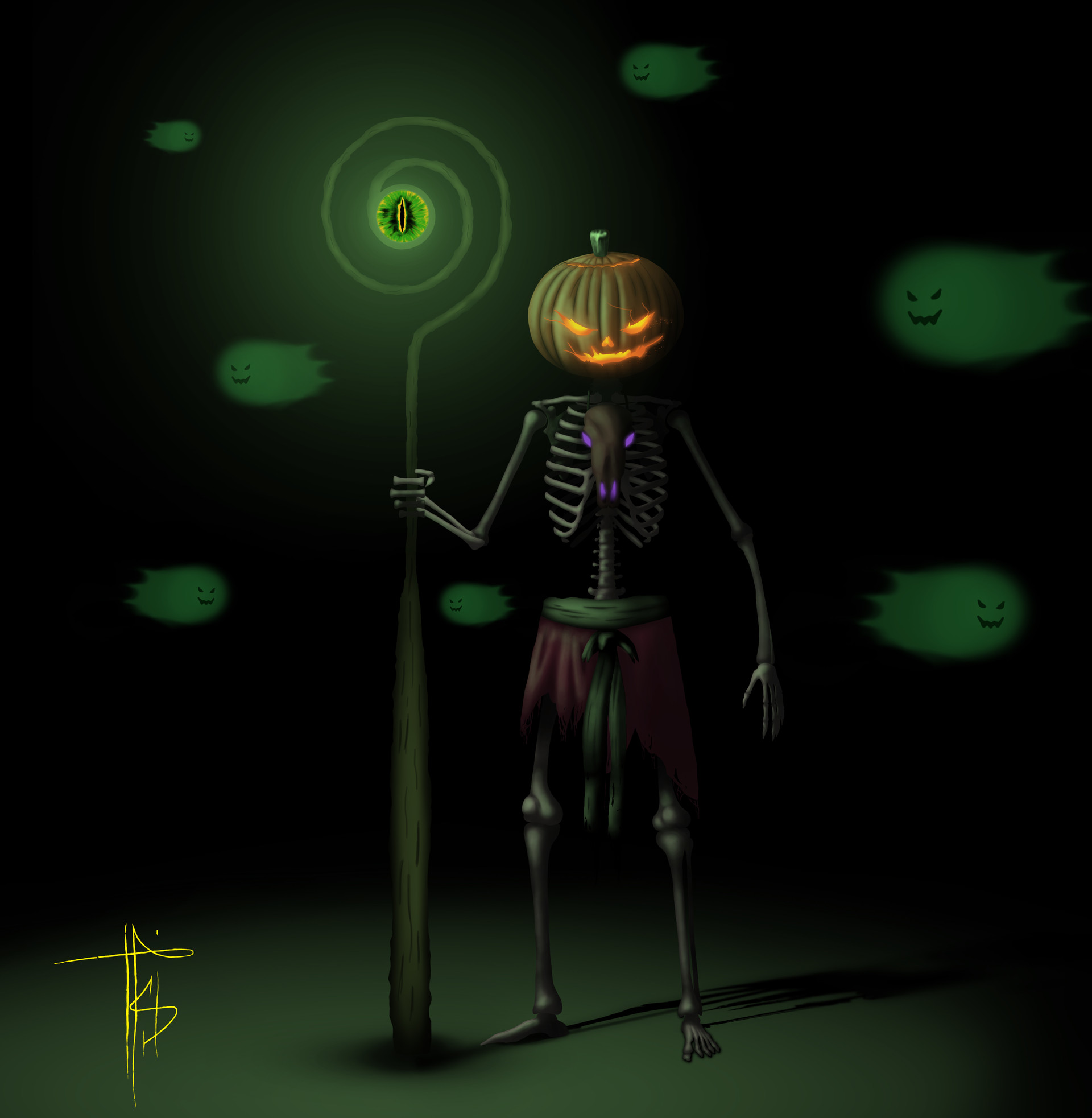 ArtStation - Halloween Skeleton
