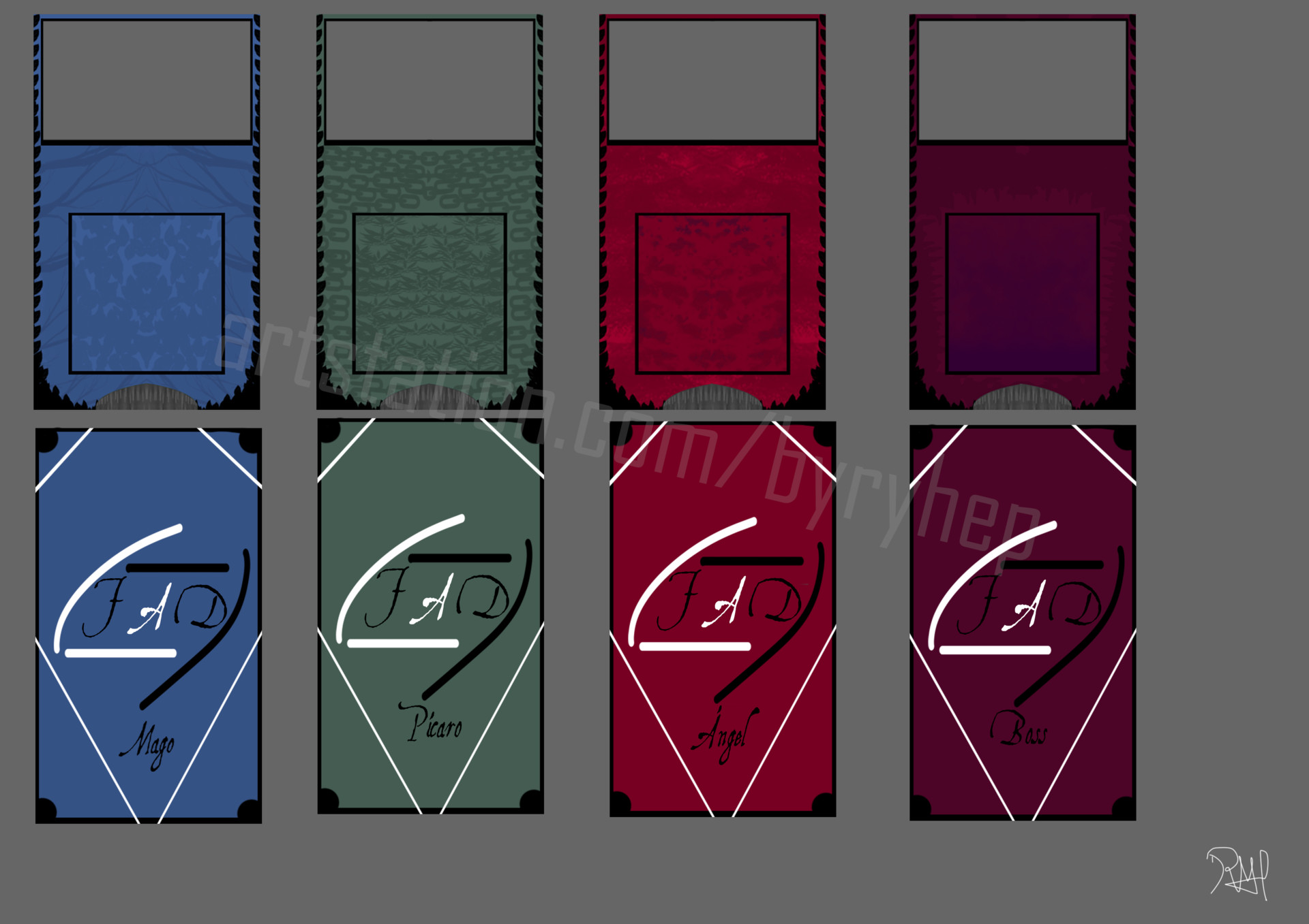 ArtStation - Some Designs for a fantasy card game