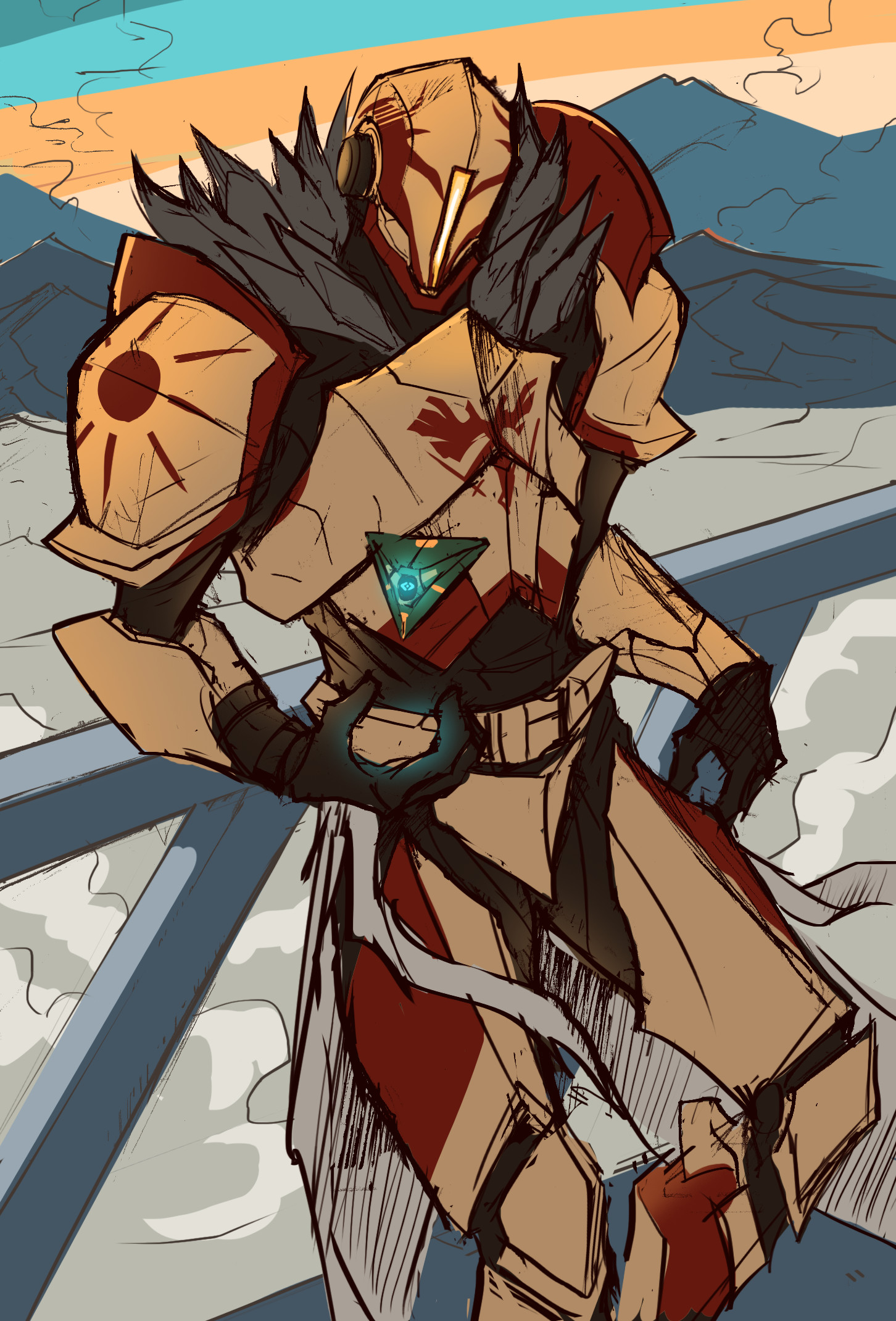 Chicken Draws Dogs - DESTINY - Titan & Ghost