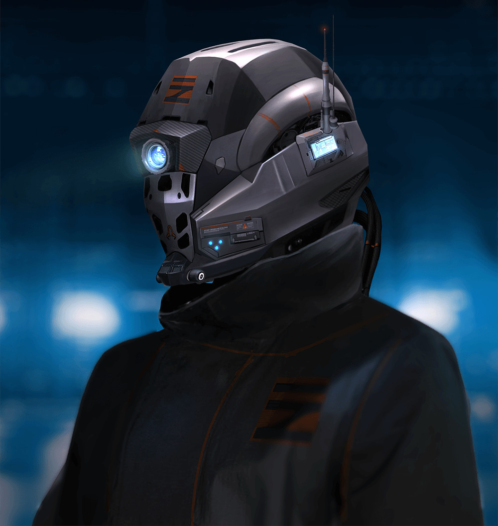 ArtStation - Sci-fi Cyborg Head Design Concept