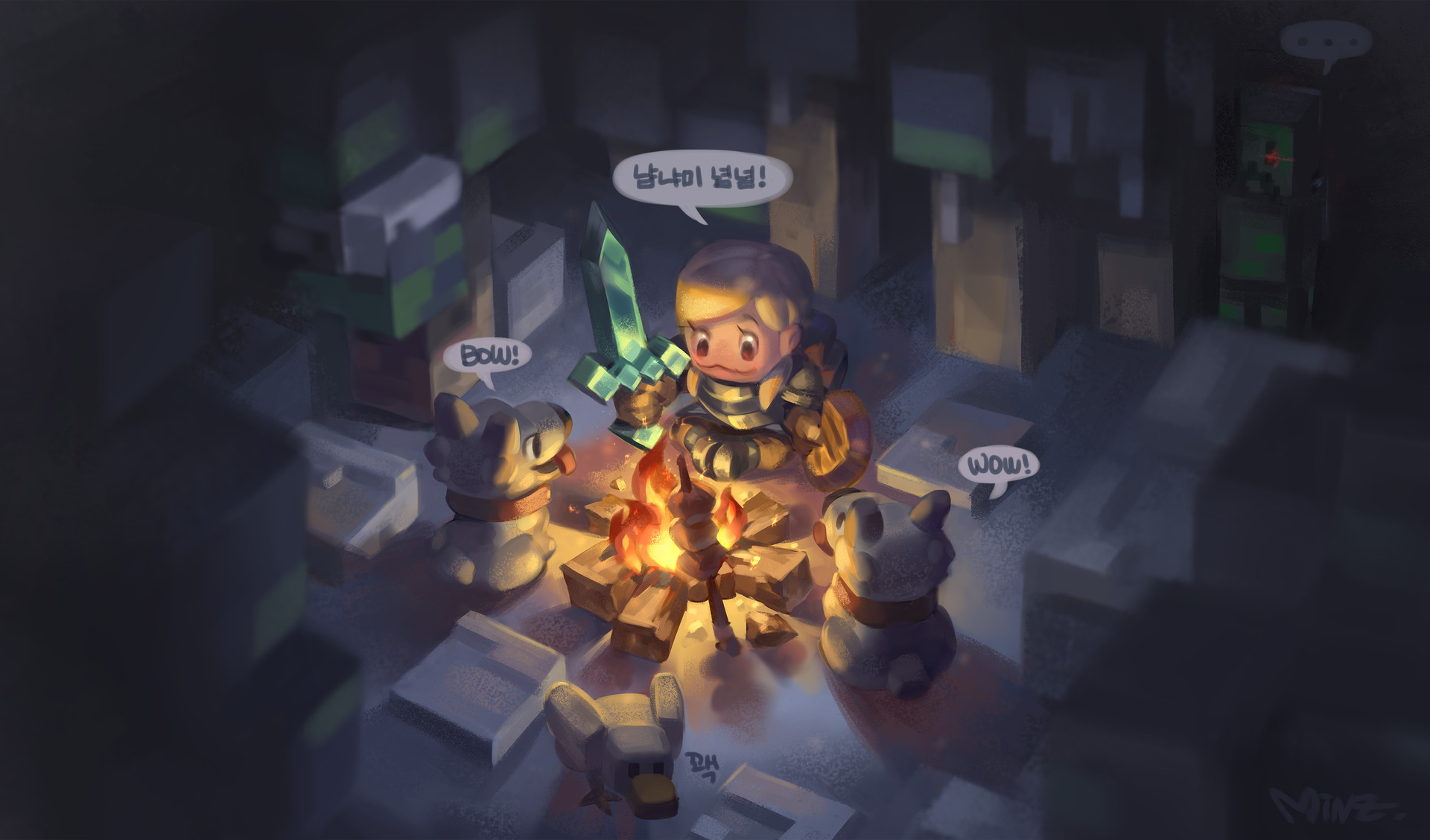 ArtStation - Minecraft in my style :D