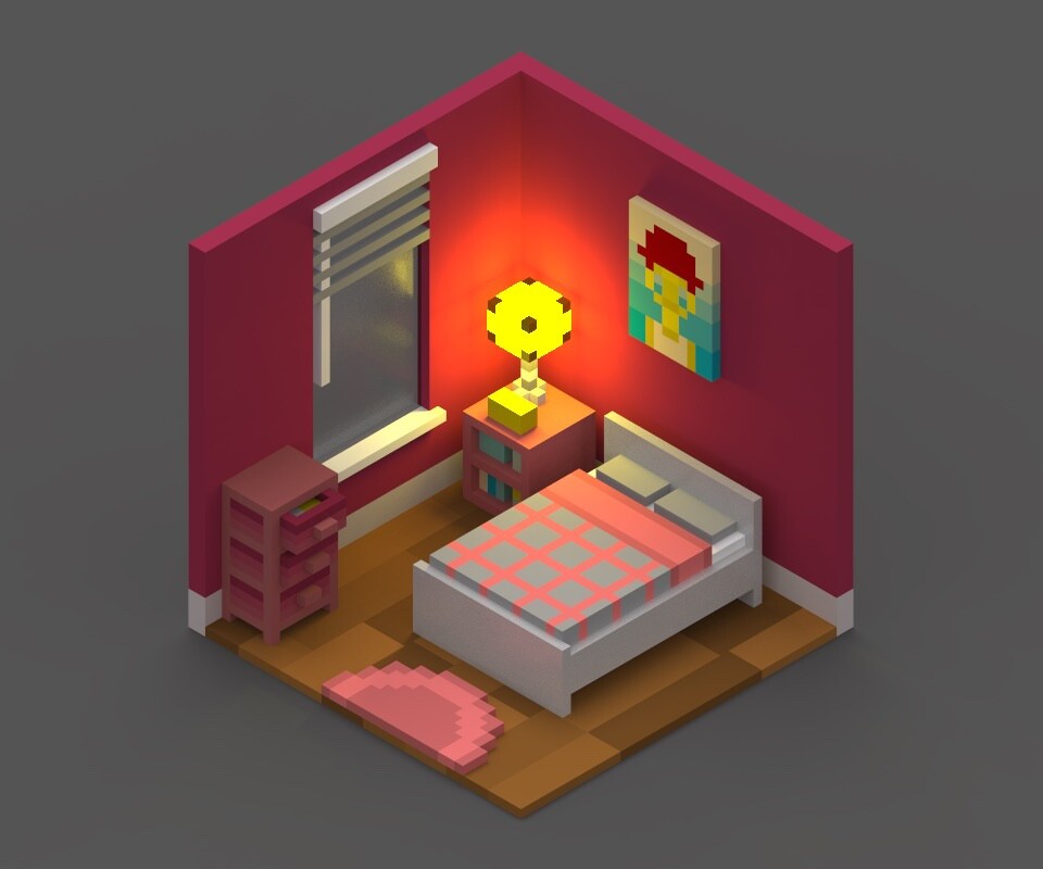 ArtStation - Voxel Room (2018)