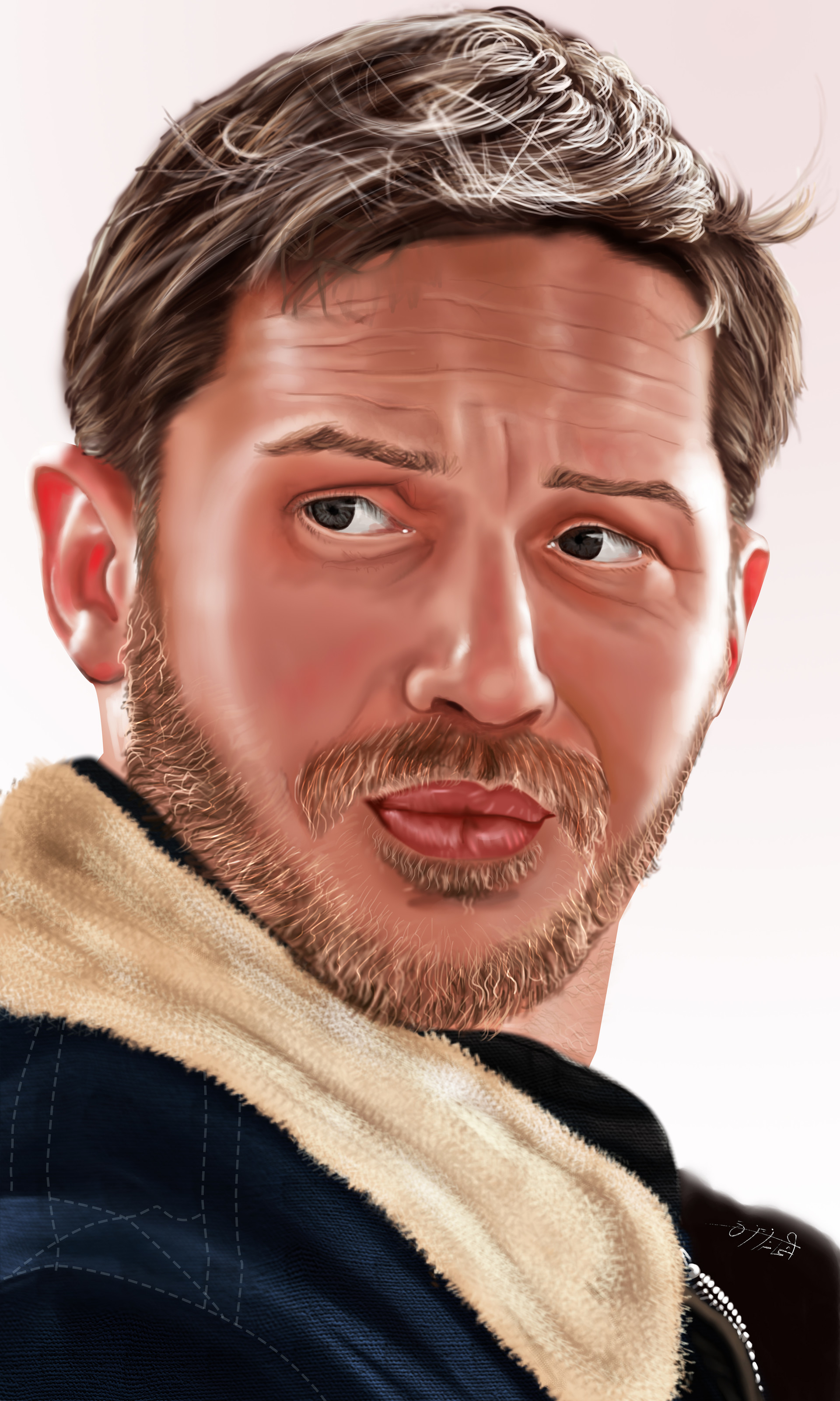 ArtStation - Tom Hardy Digital Painting