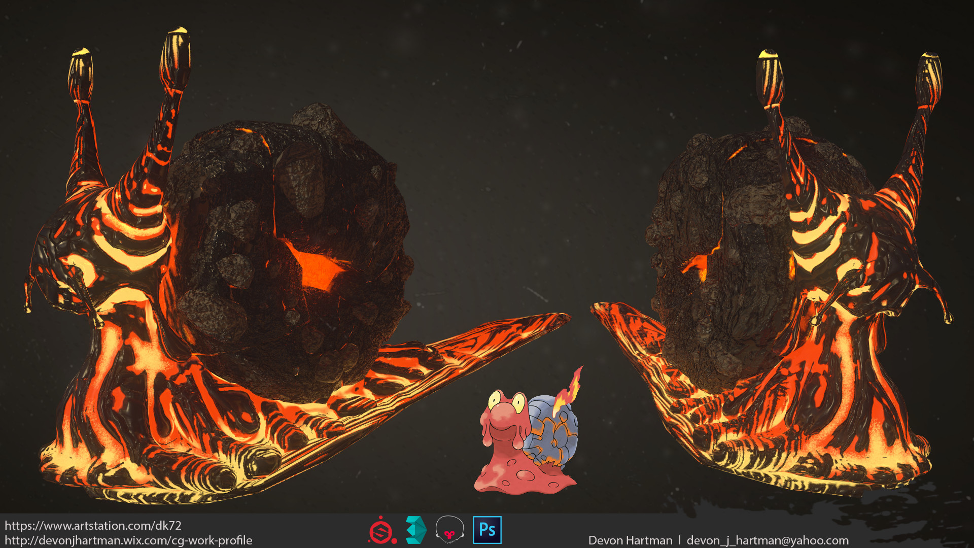 ArtStation - Realistic Magcargo