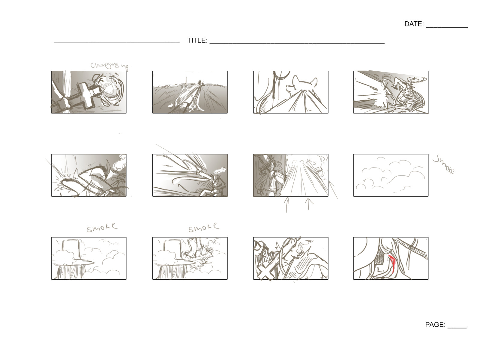 ArtStation - Thumbnails For a Fight Scene