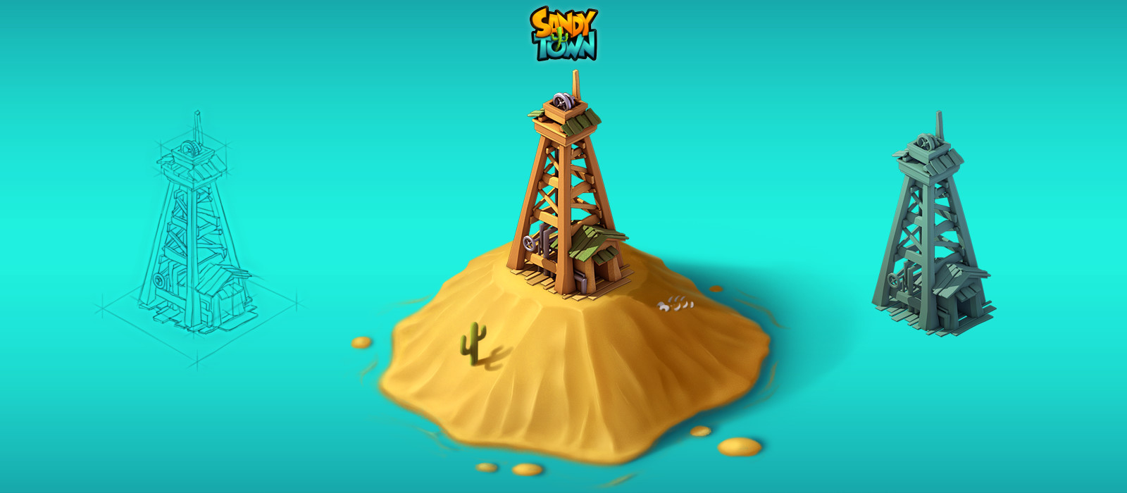 ArtStation - Sandy Town Buildings