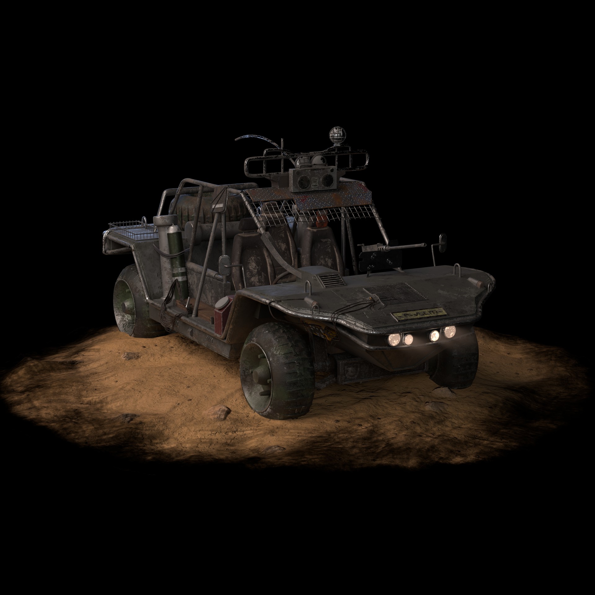 ArtStation - Apocalyptic Desert transport.