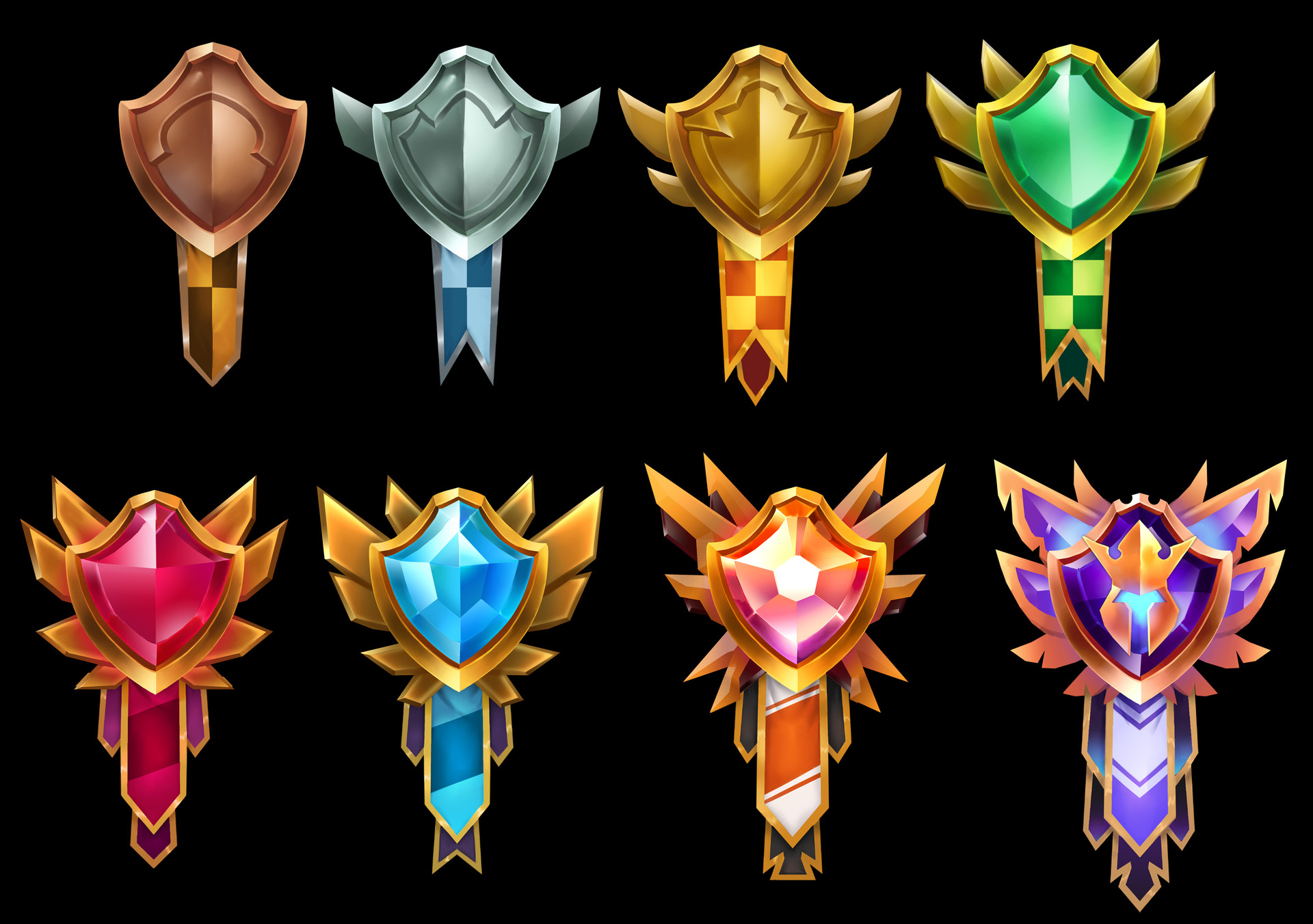 ArtStation - League Badges and Banners