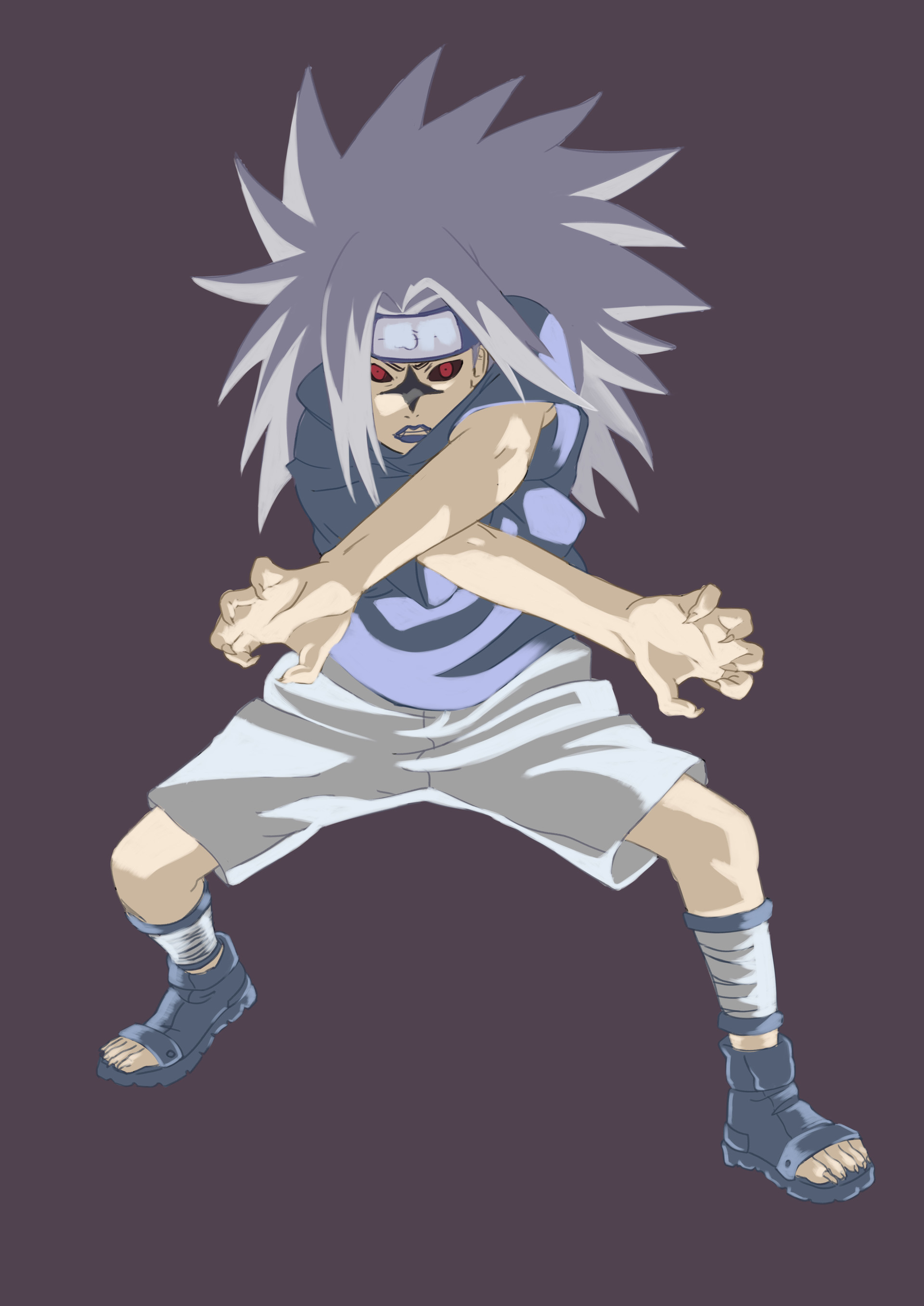 sasuke curse mark level 2