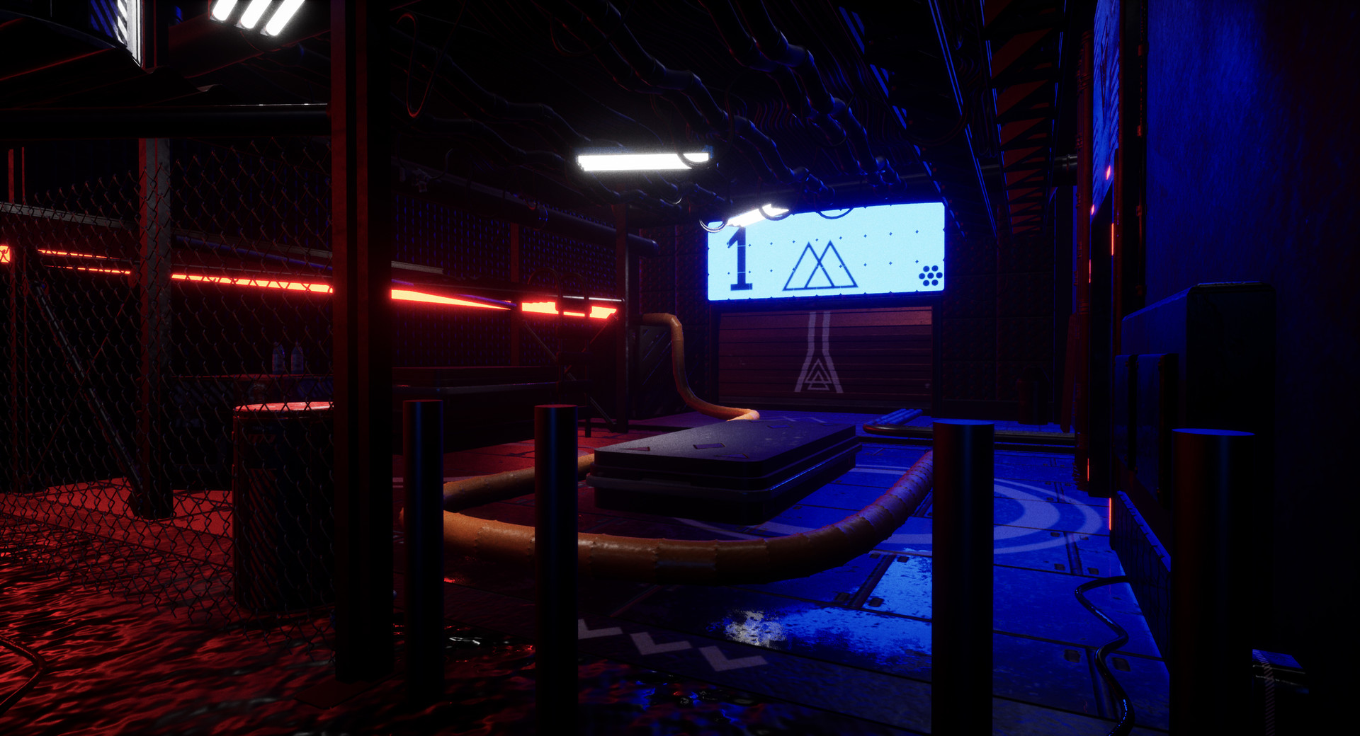 ArtStation - Neon Warehouse