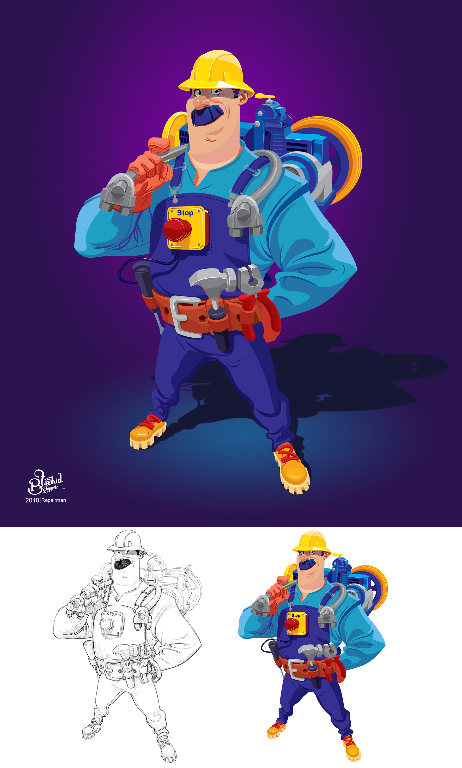 ArtStation - Repair man