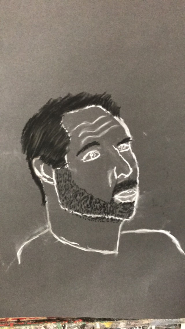 ArtStation - Human drawings made using chalk