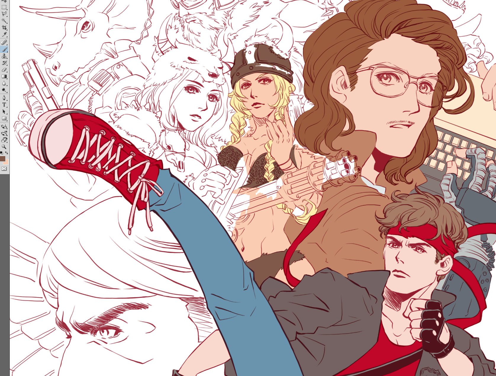 Haryati Mohd Ehsan - Kung Fury fanart