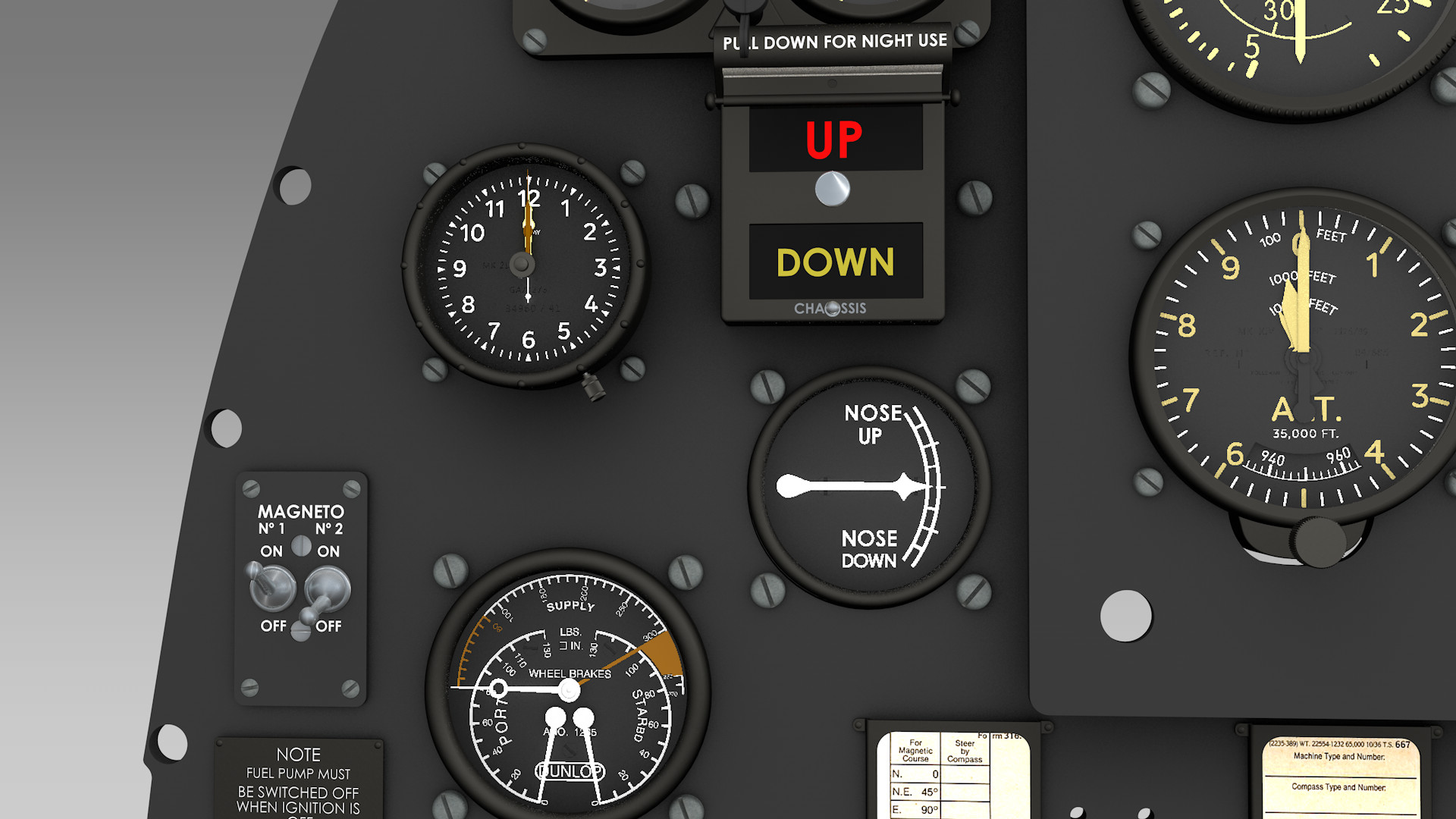 Maurizio Pavesi - Spitfire MK I Instruments Panel