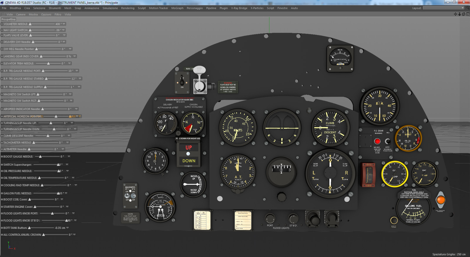 Maurizio Pavesi - Spitfire MK I Instruments Panel