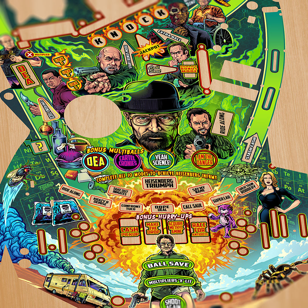 Brian Allen - Breaking Bad Pinball Playfield Illustration