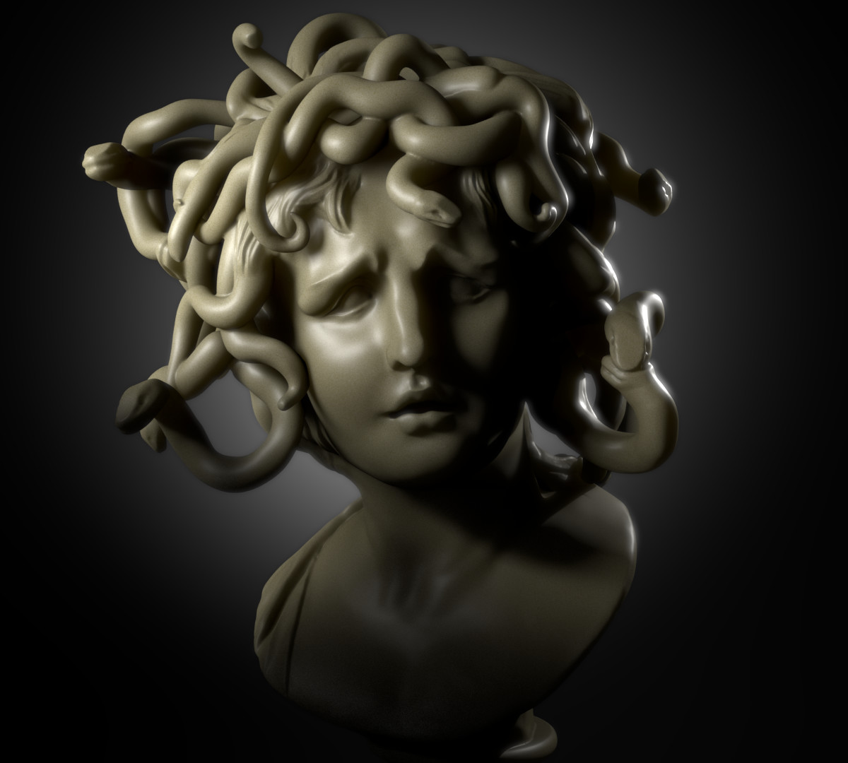 ArtStation - Medusa Bust Portrait