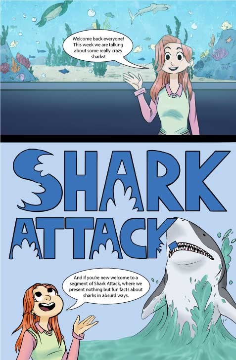 ArtStation - Shark Attack Comic